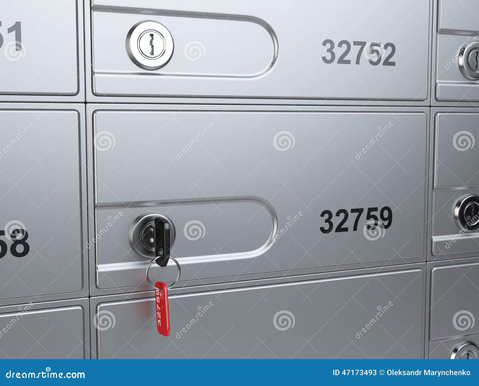 Safe Bank Cell and Key To the Safe Stock Illustration - Illustration of ...