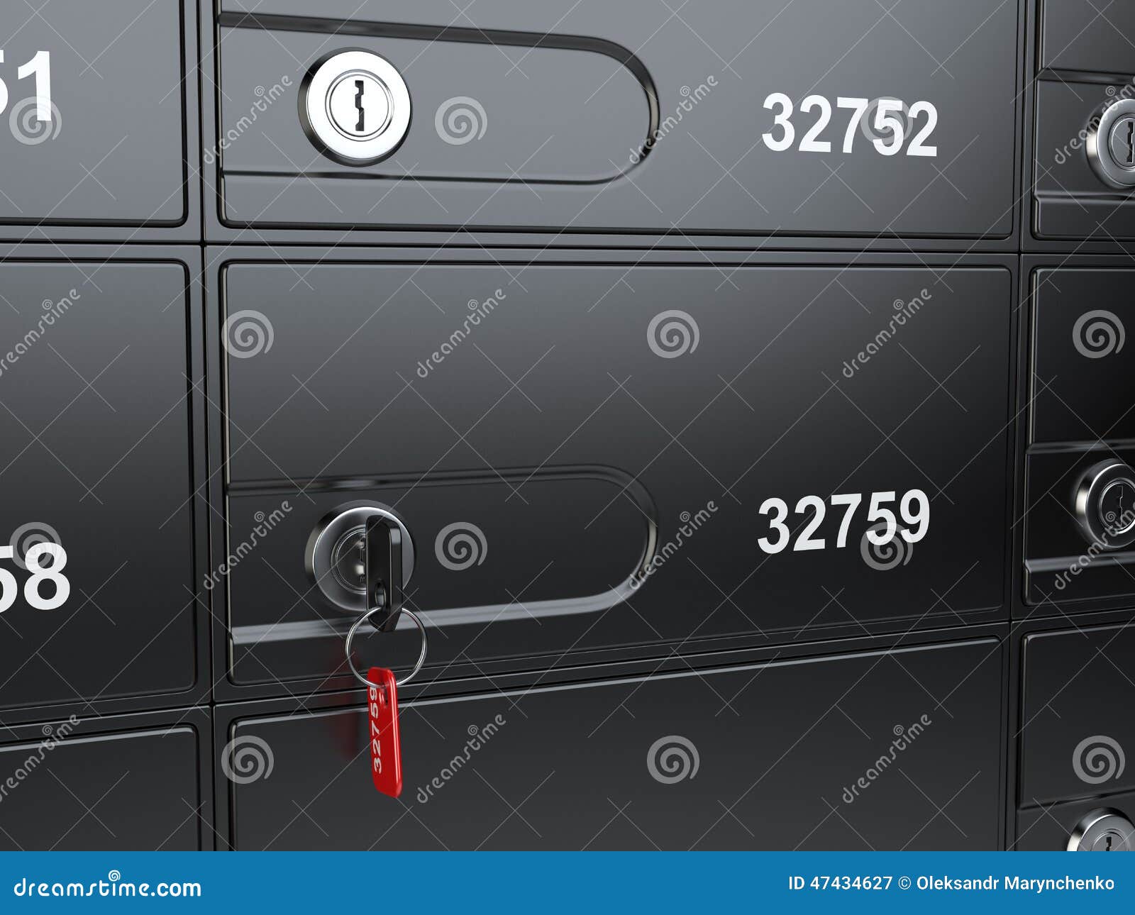Safe Bank Cell and Key To the Safe Stock Illustration - Illustration of ...
