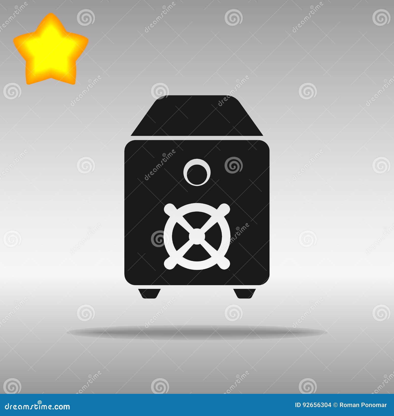 Safe Black Icon Button Logo Symbol Concept Stock Vector - Illustration ...