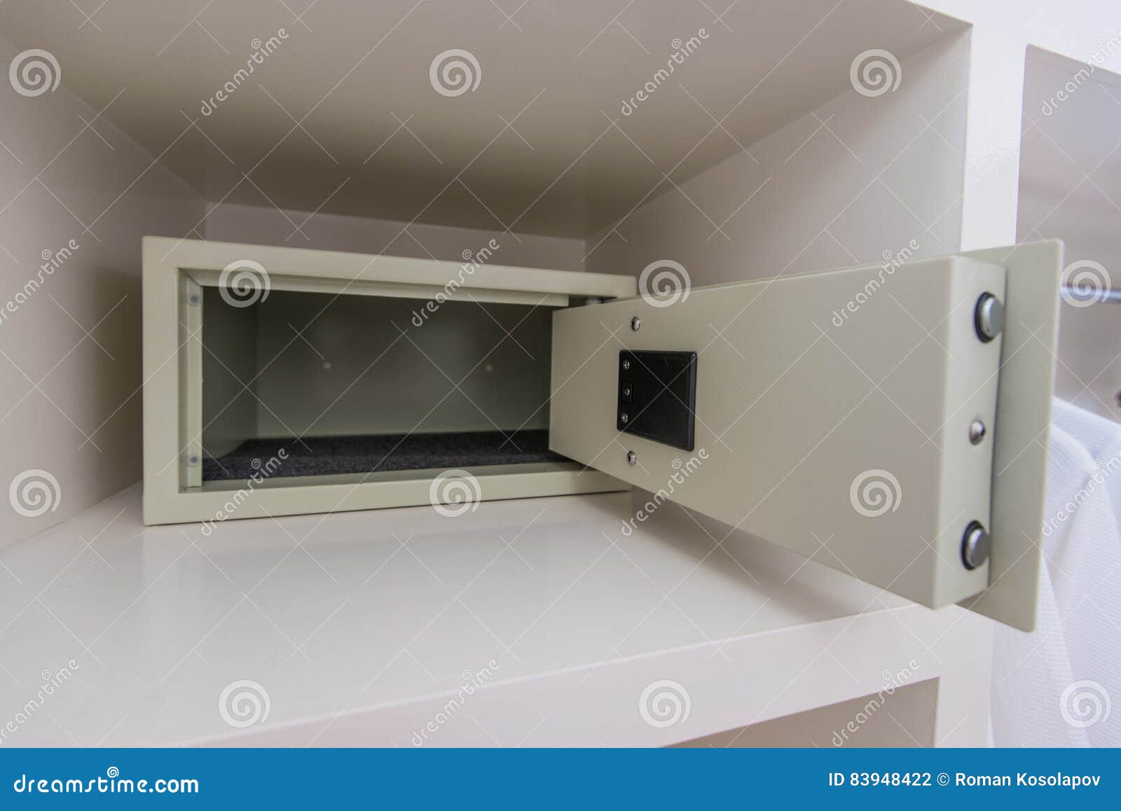 Safe Box with Electronic Lock in the Hotel Stock Photo - Image of ...