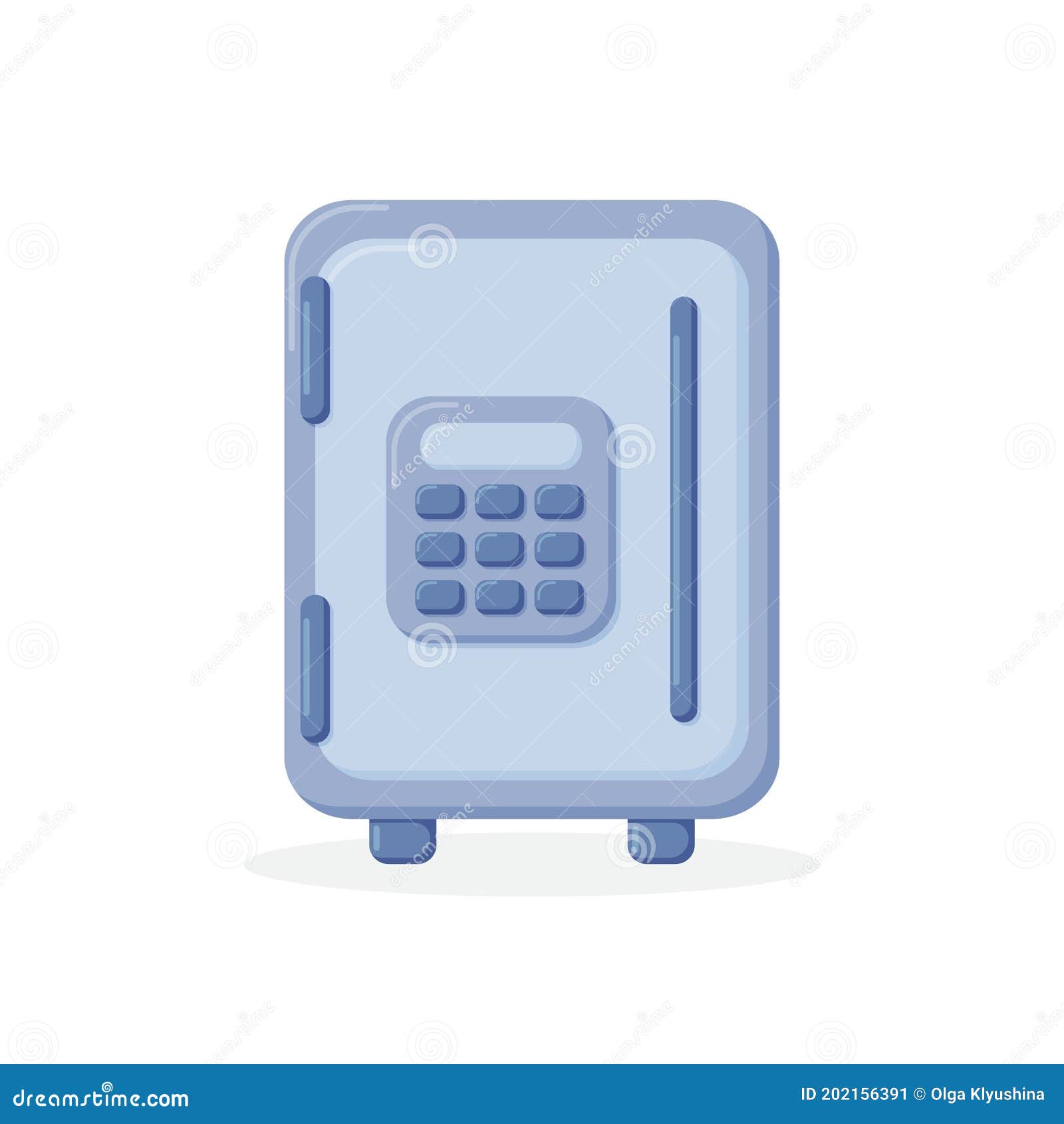 Safe Box Icon Cartoon Isolated Vector Illustration Graphic Design Stock ...
