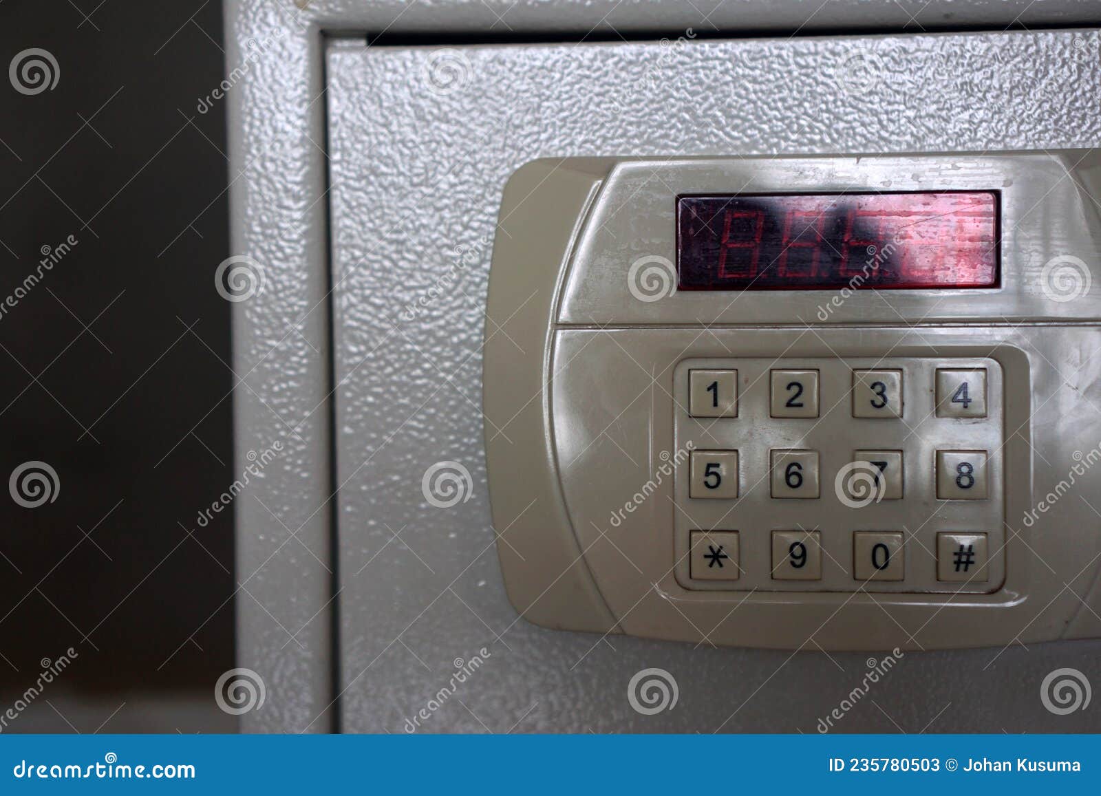 Safe Box with Keys for Combination Number Lock Stock Image - Image of ...