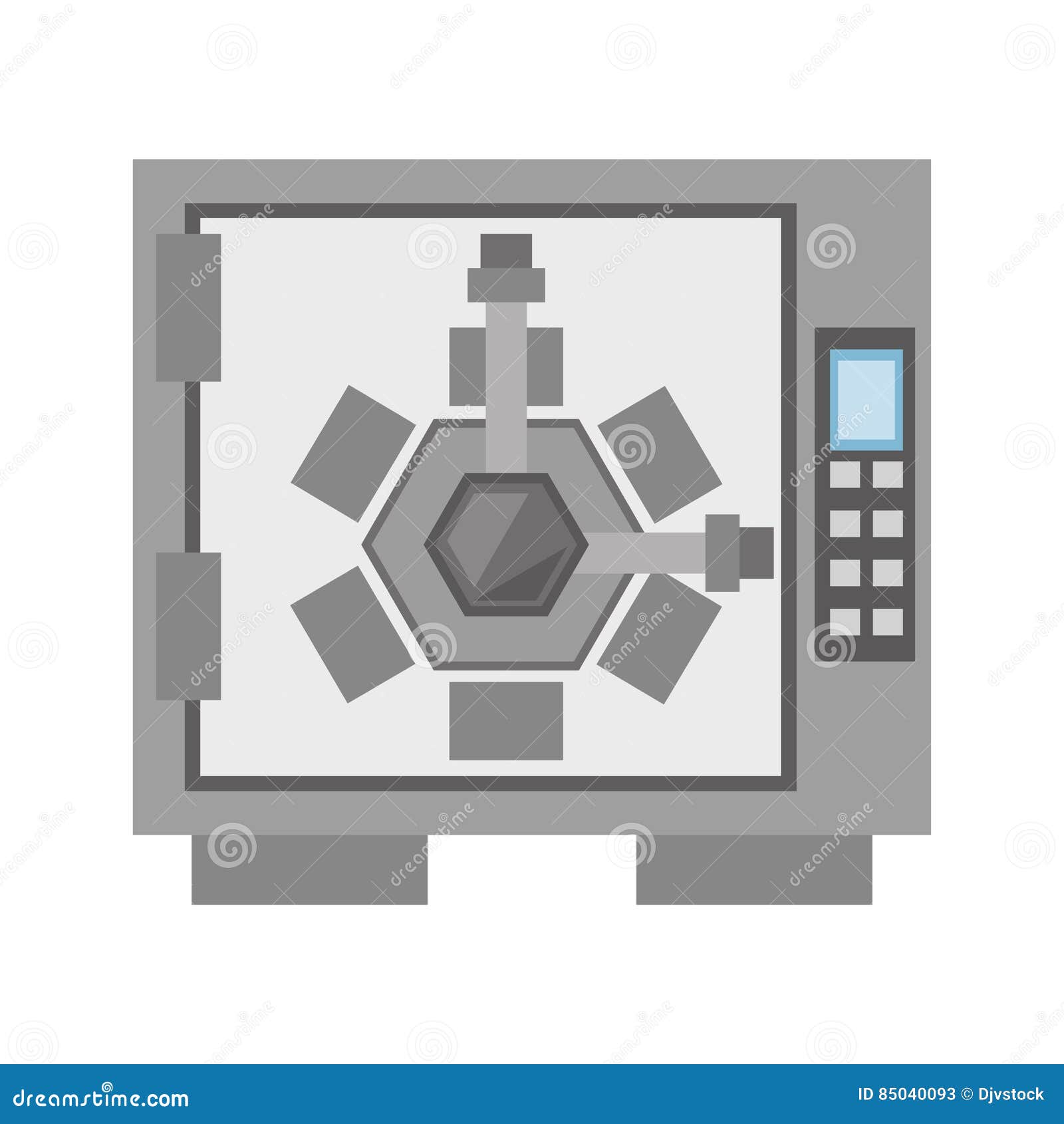 Safe Box Lock Combination Security Stock Illustration - Illustration of ...