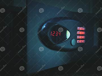 Safe Box with Passcode Lock Safety System Easy Password Setting Stock ...