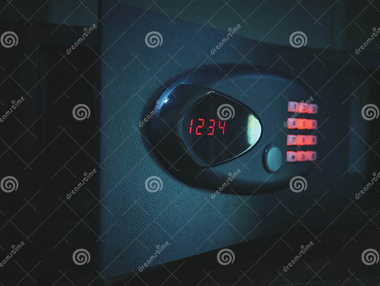 Safe Box with Passcode Lock Safety System Easy Password Setting Stock ...