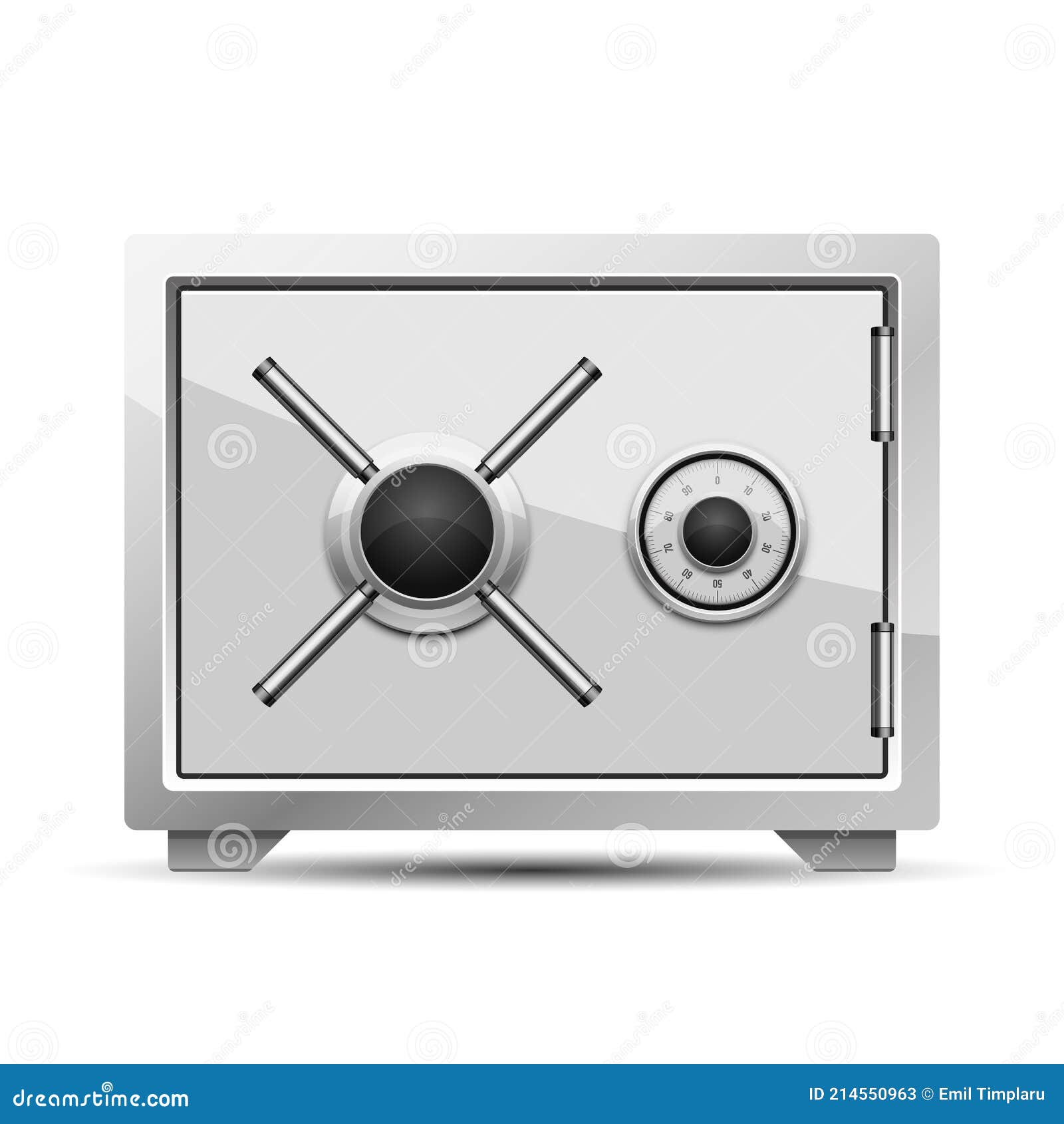 Safe Box Vector Design Illustration Stock Illustration - Illustration ...