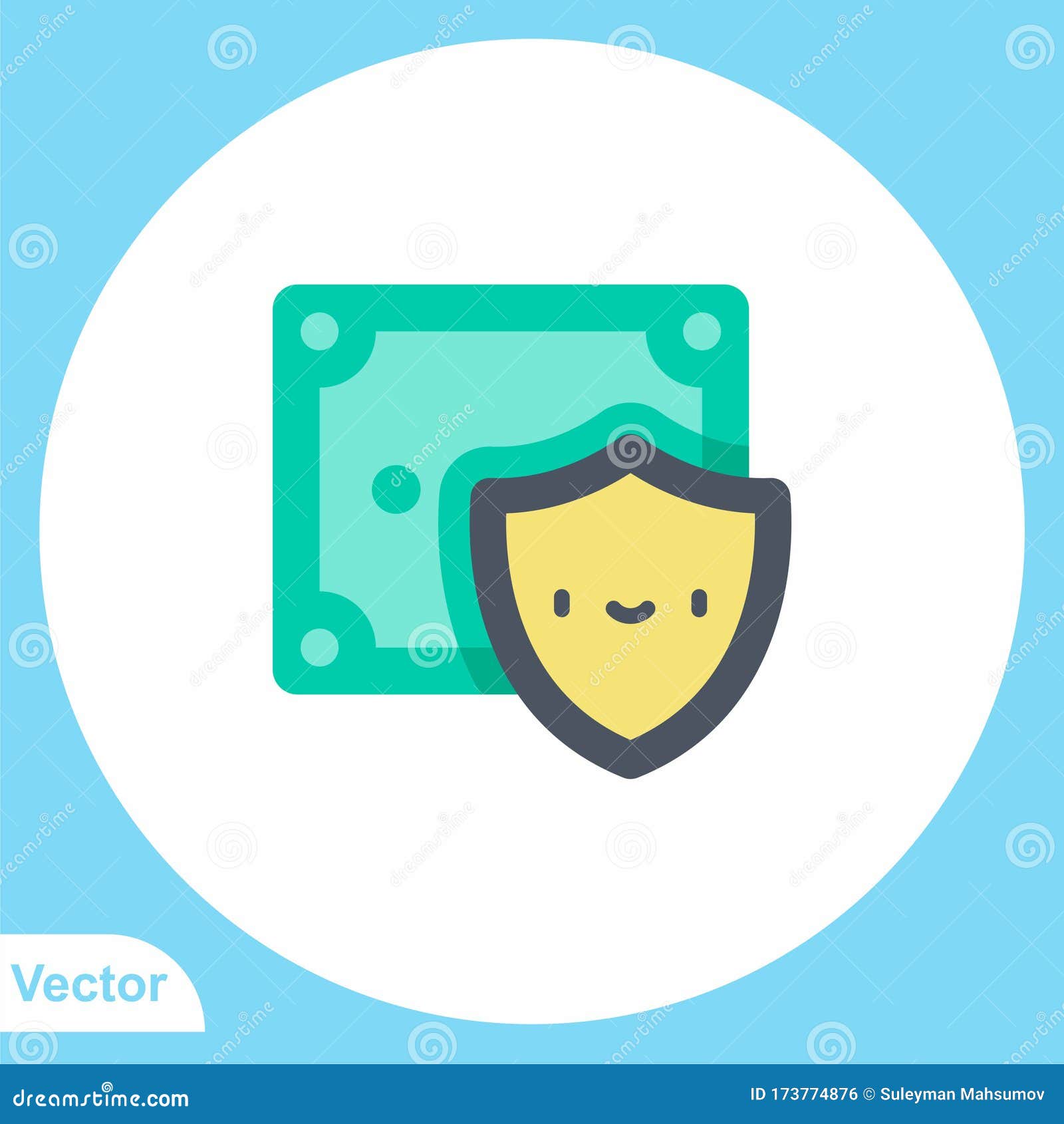 Safe Box Vector Icon Sign Symbol Stock Illustration - Illustration of ...