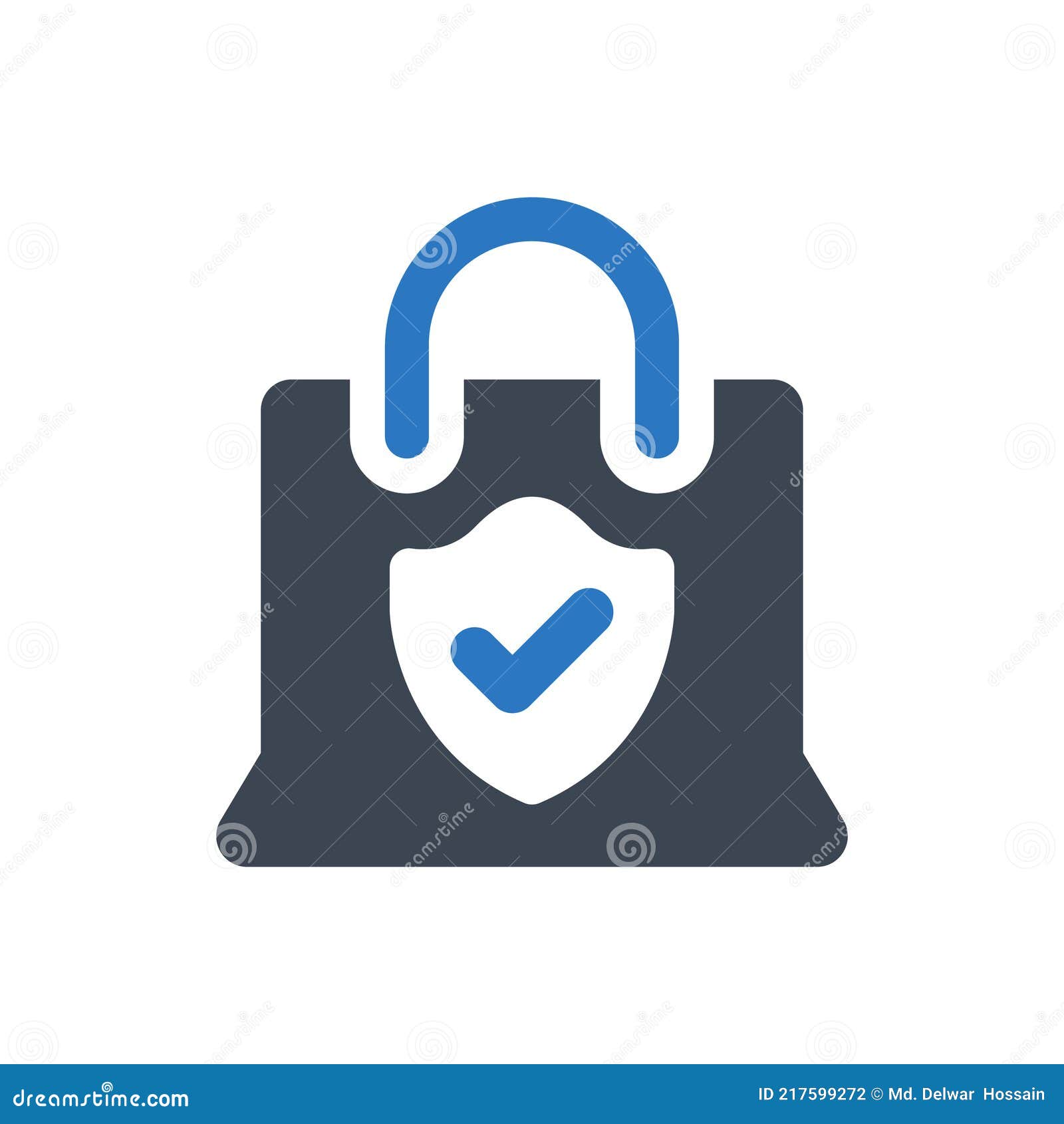 Safe buy icon stock vector. Illustration of safe, symbol - 217599272