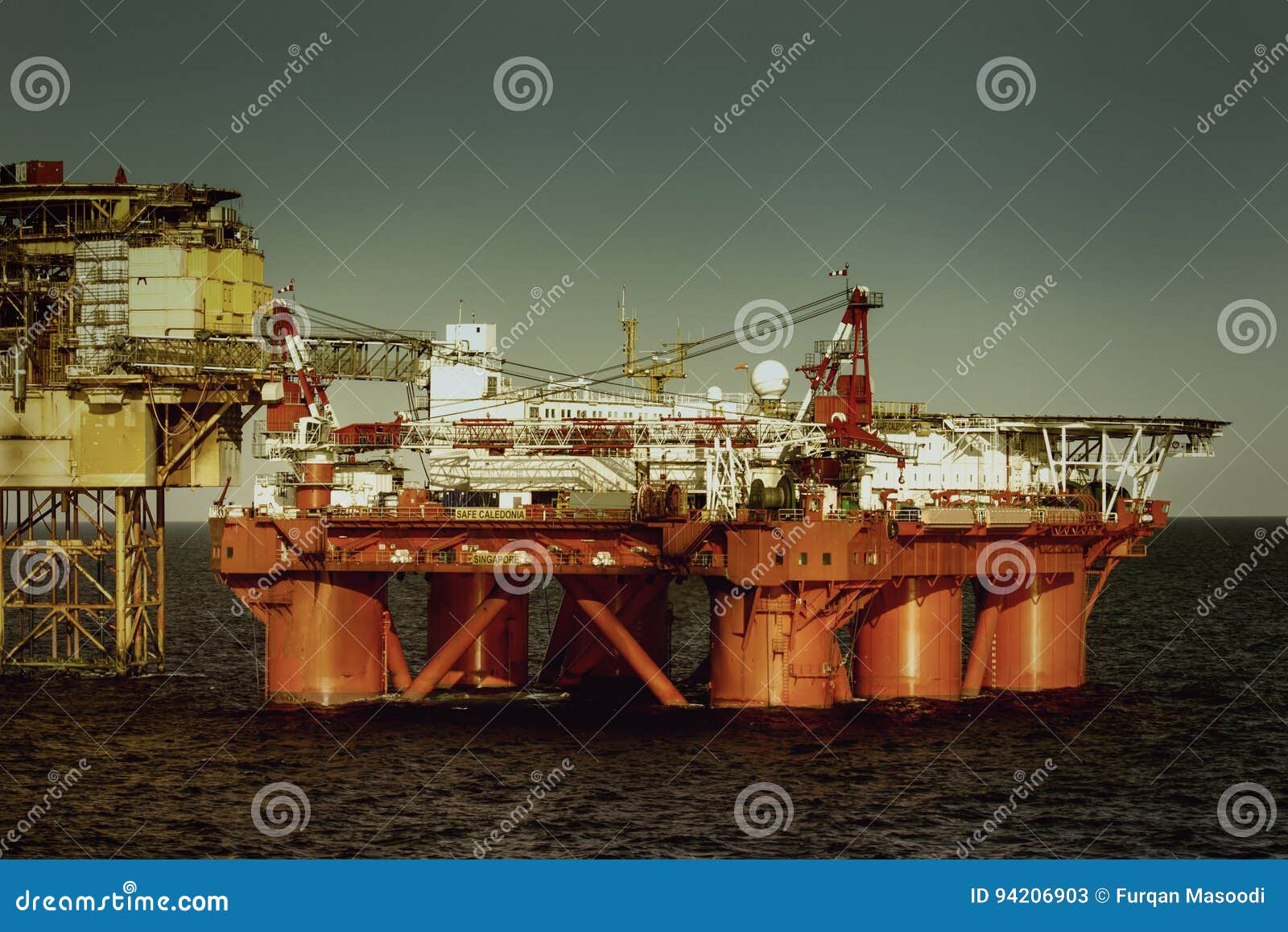 Safe Caledonia Accommodation Rig Editorial Stock Photo - Image of ...