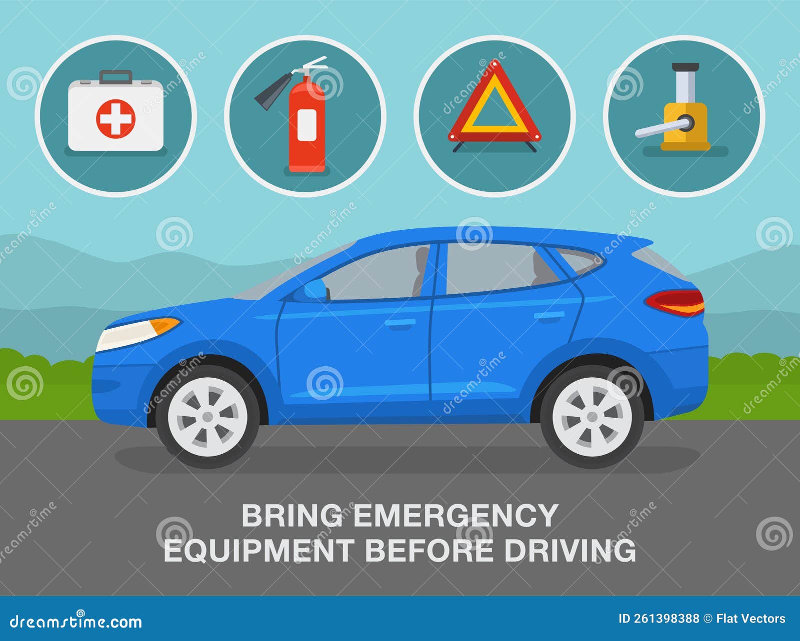 Safe Car Driving Tips And Traffic Regulation Rules Checklist For