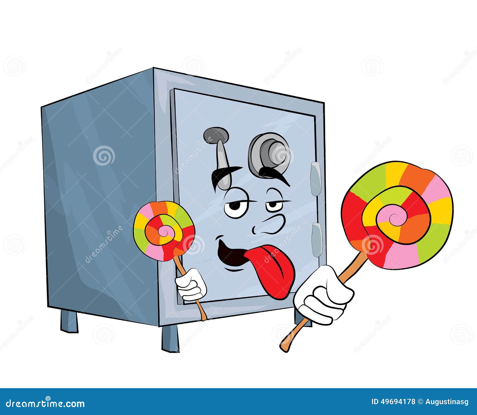 Safe cartoon stock illustration. Illustration of sugar - 49694178