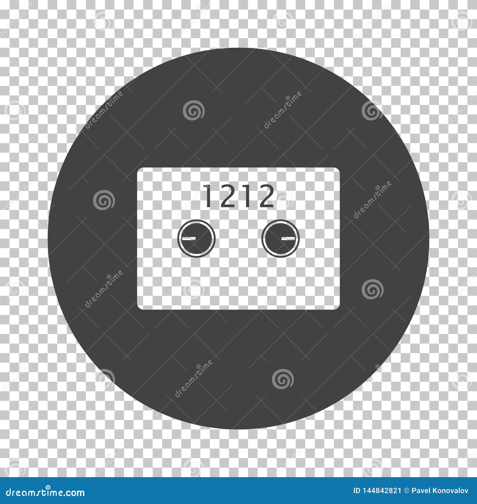 Safe cell icon stock vector. Illustration of cell, security - 144842821