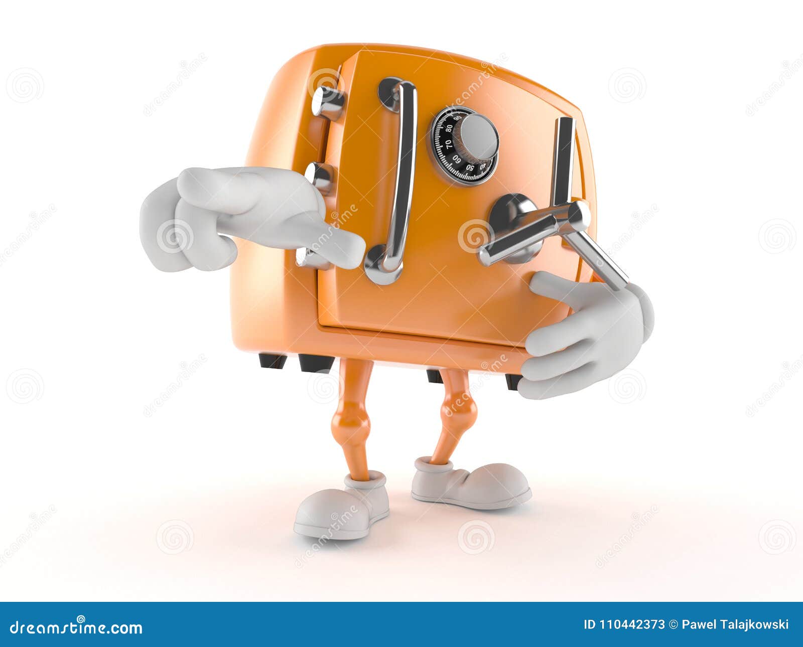 Safe character stock illustration. Illustration of capital - 110442373