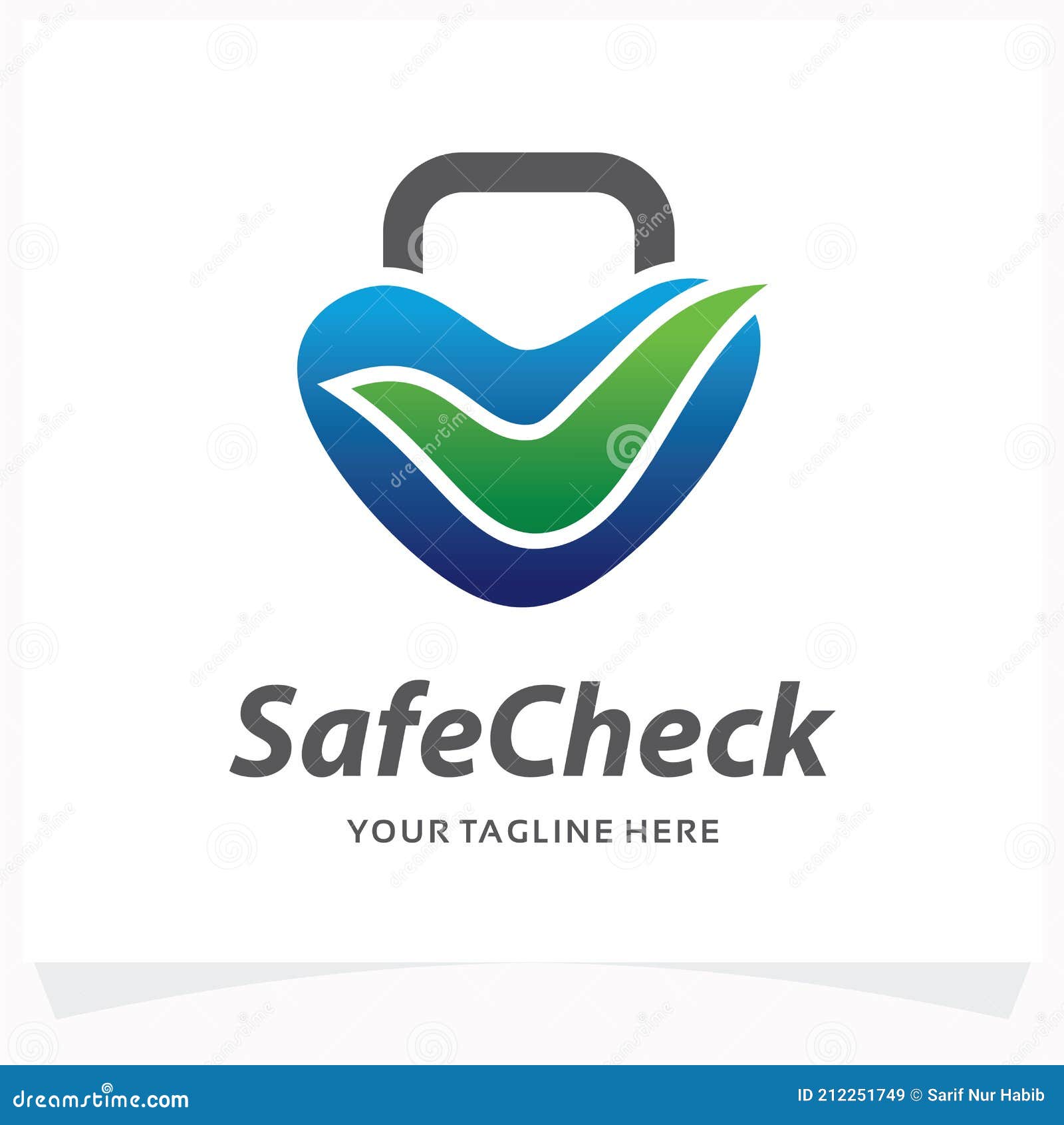 Safe Check Logo Design Template Stock Vector - Illustration of business ...