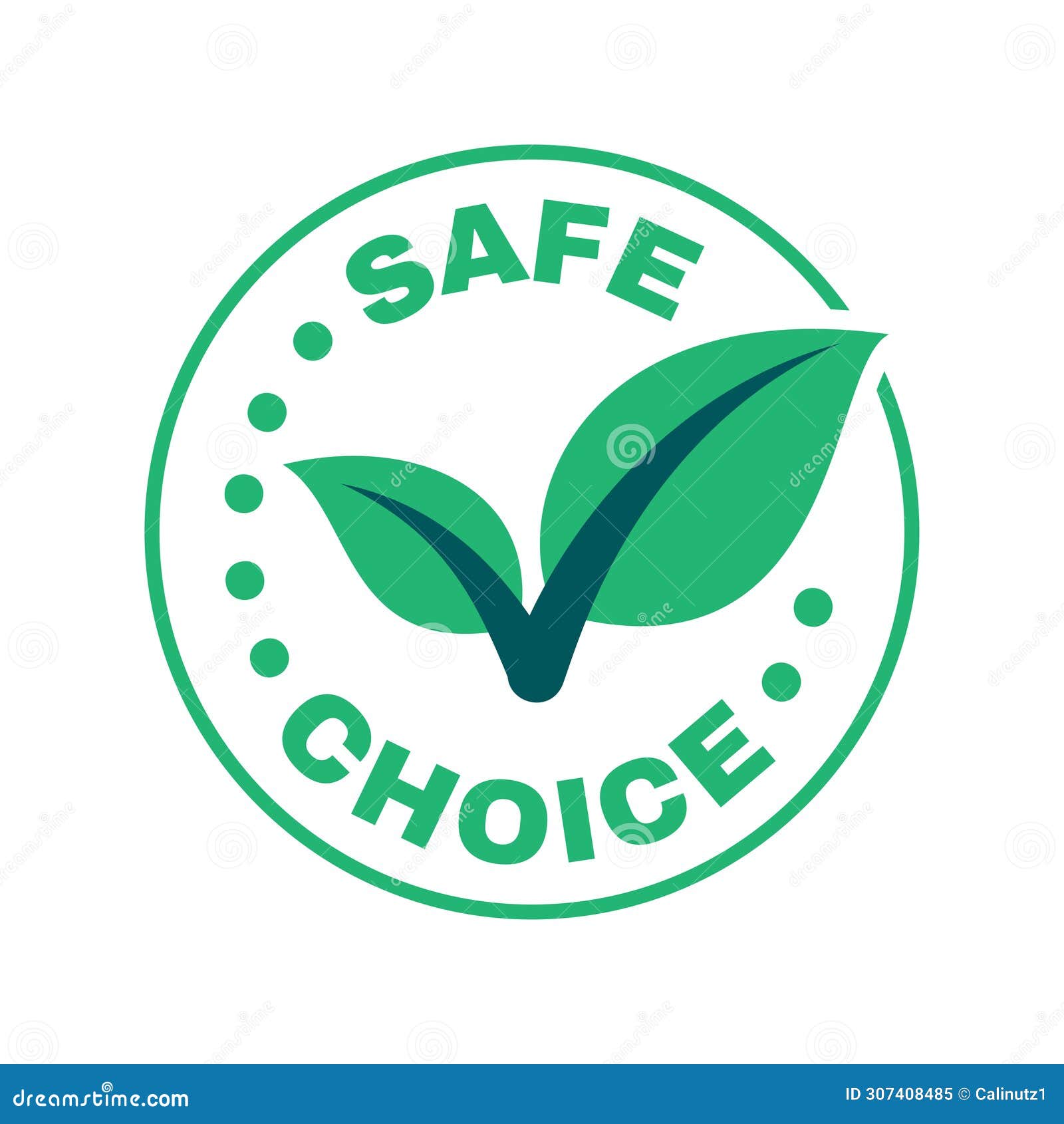 Safe Choice Corner Ribbon, Vector Cartoon | CartoonDealer.com #261674330