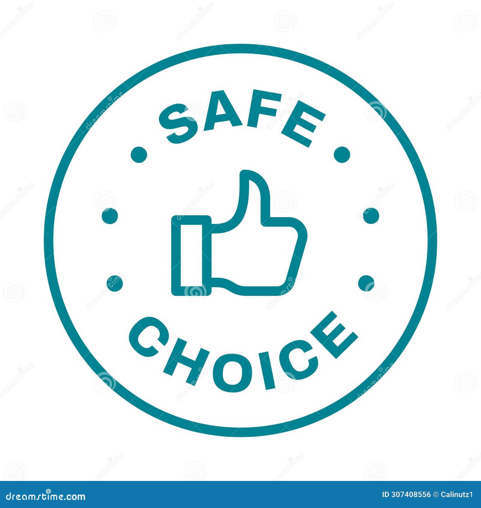 Safe Choice Corner Ribbon, Vector Cartoon | CartoonDealer.com #261674330