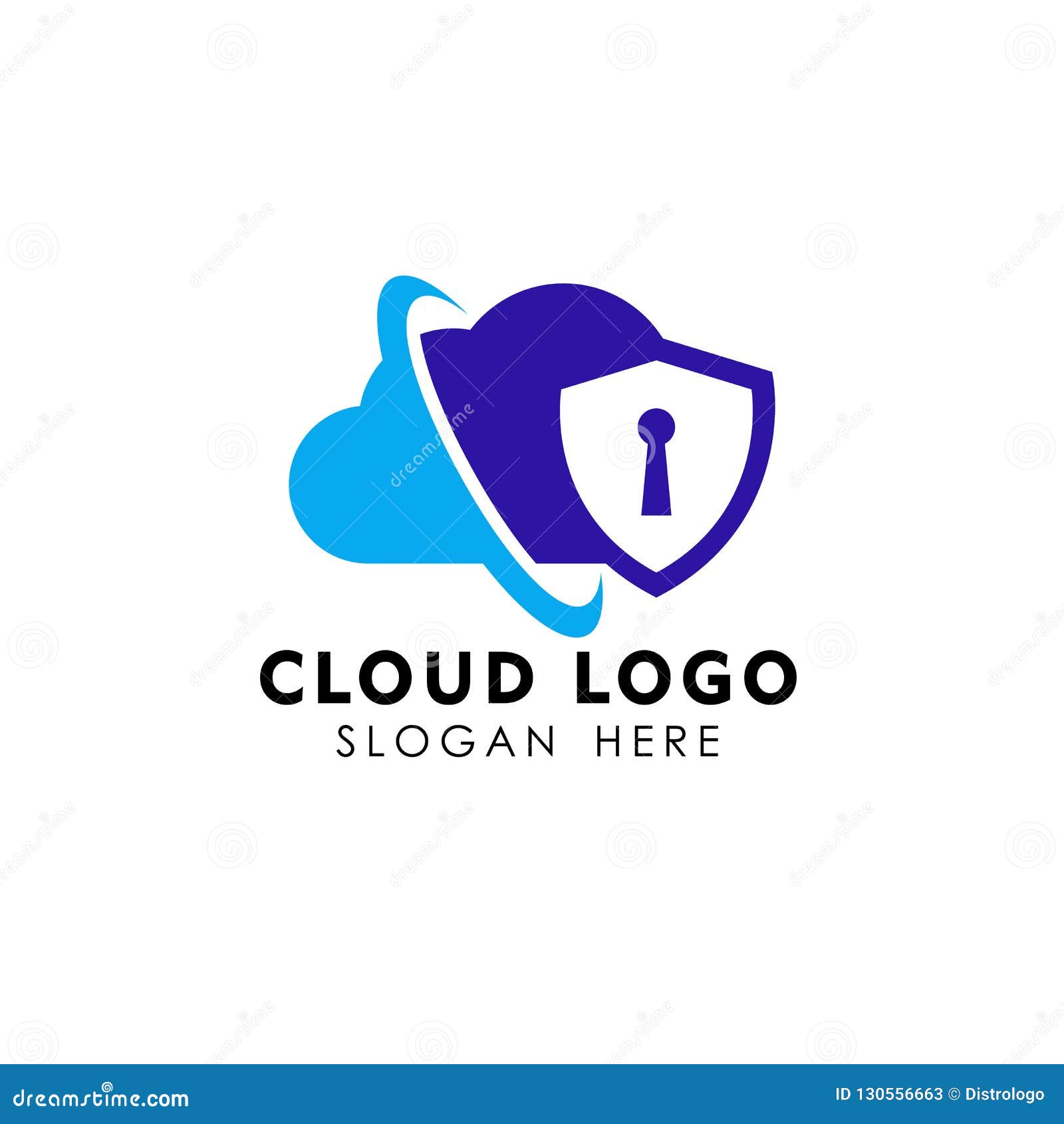 Safe Cloud Logo Design Template. Security System Cloud Logo Design ...