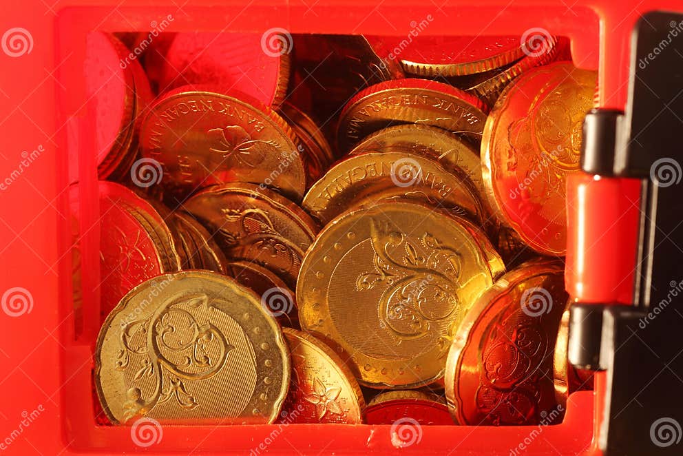 Safe with Coins stock image. Image of safety, coin, protection - 24803033