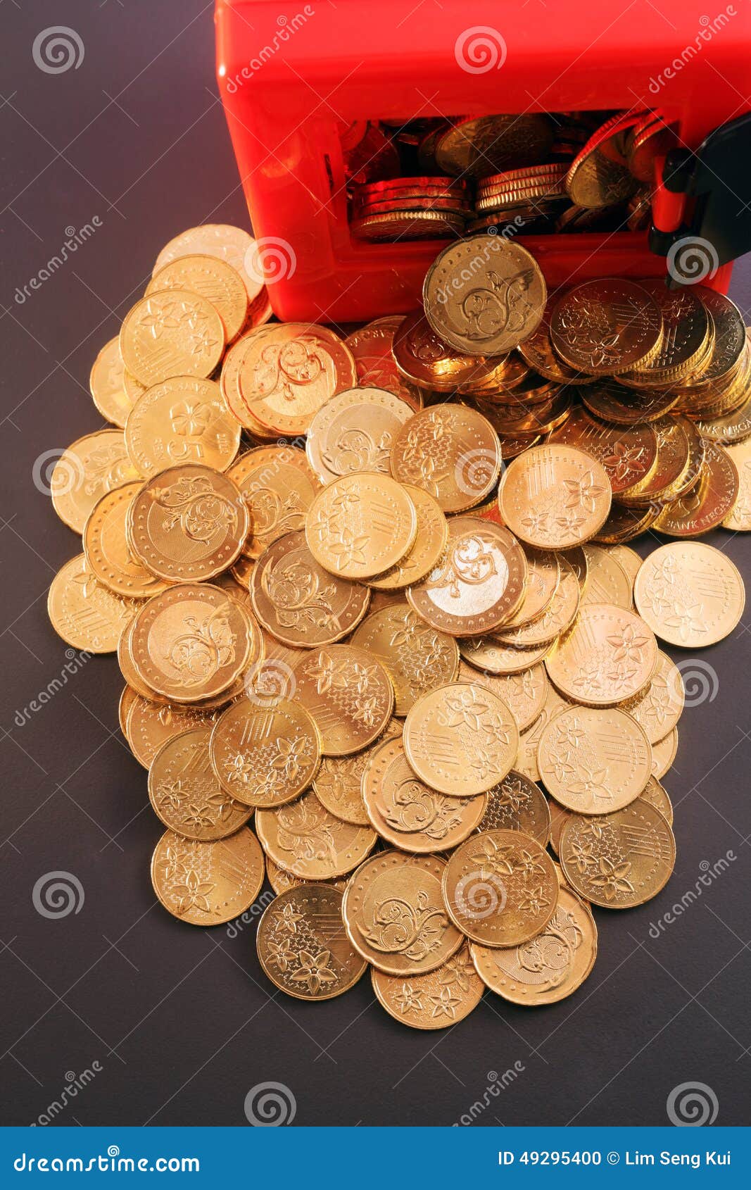 Safe with Coins stock photo. Image of protection, studio - 49295400