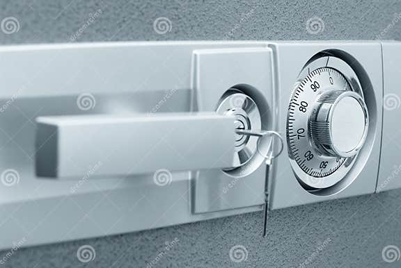 Safe with combination lock stock image. Image of drive - 14406237