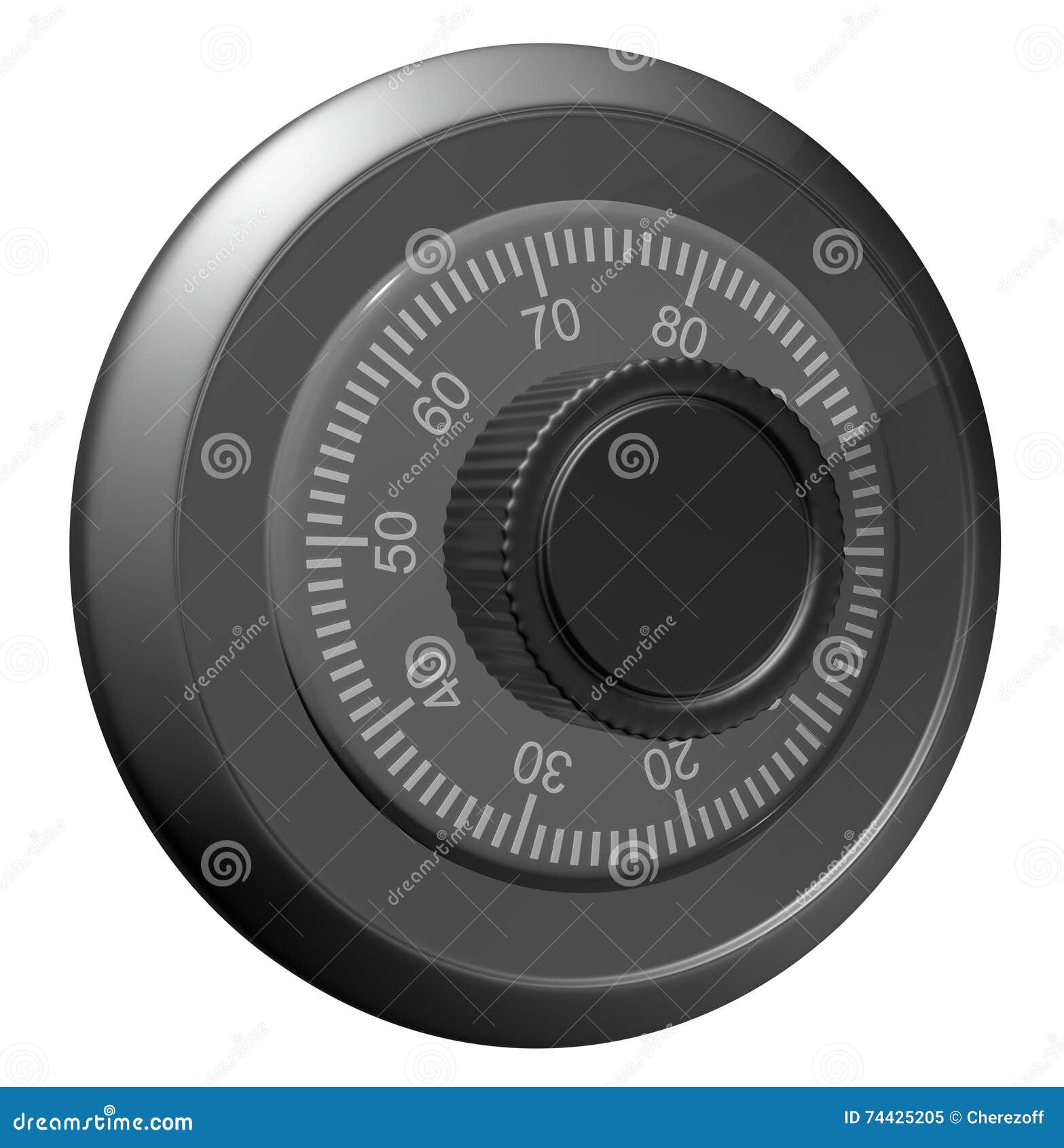 Safe Combination Lock. Knob with Figures Stock Illustration ...