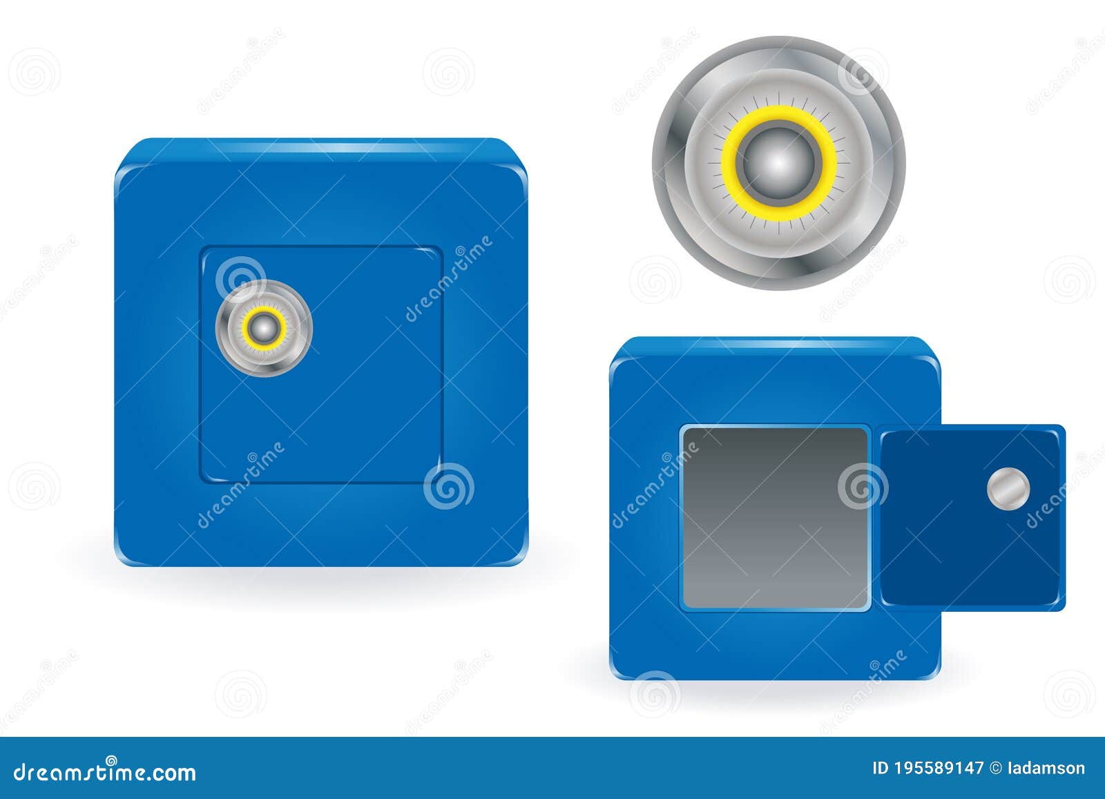 Safe With Combination Lock - Vault Strongbox, Lock Box With Turning ...