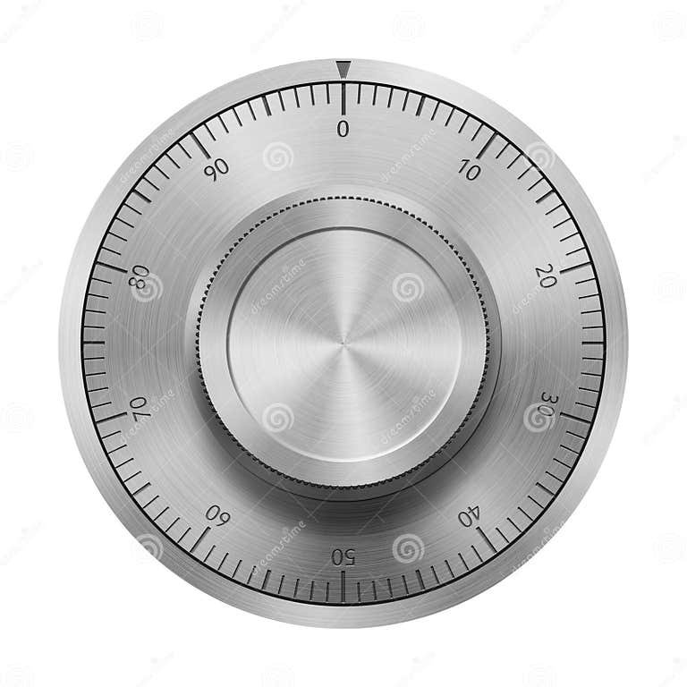 Safe Combination Lock Wheel Stock Illustration - Illustration of ...