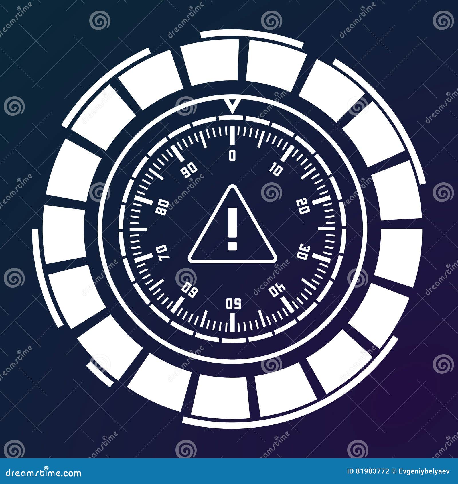 Safe Combination Lock Wheel. Futuristic User Interface HUD Stock ...