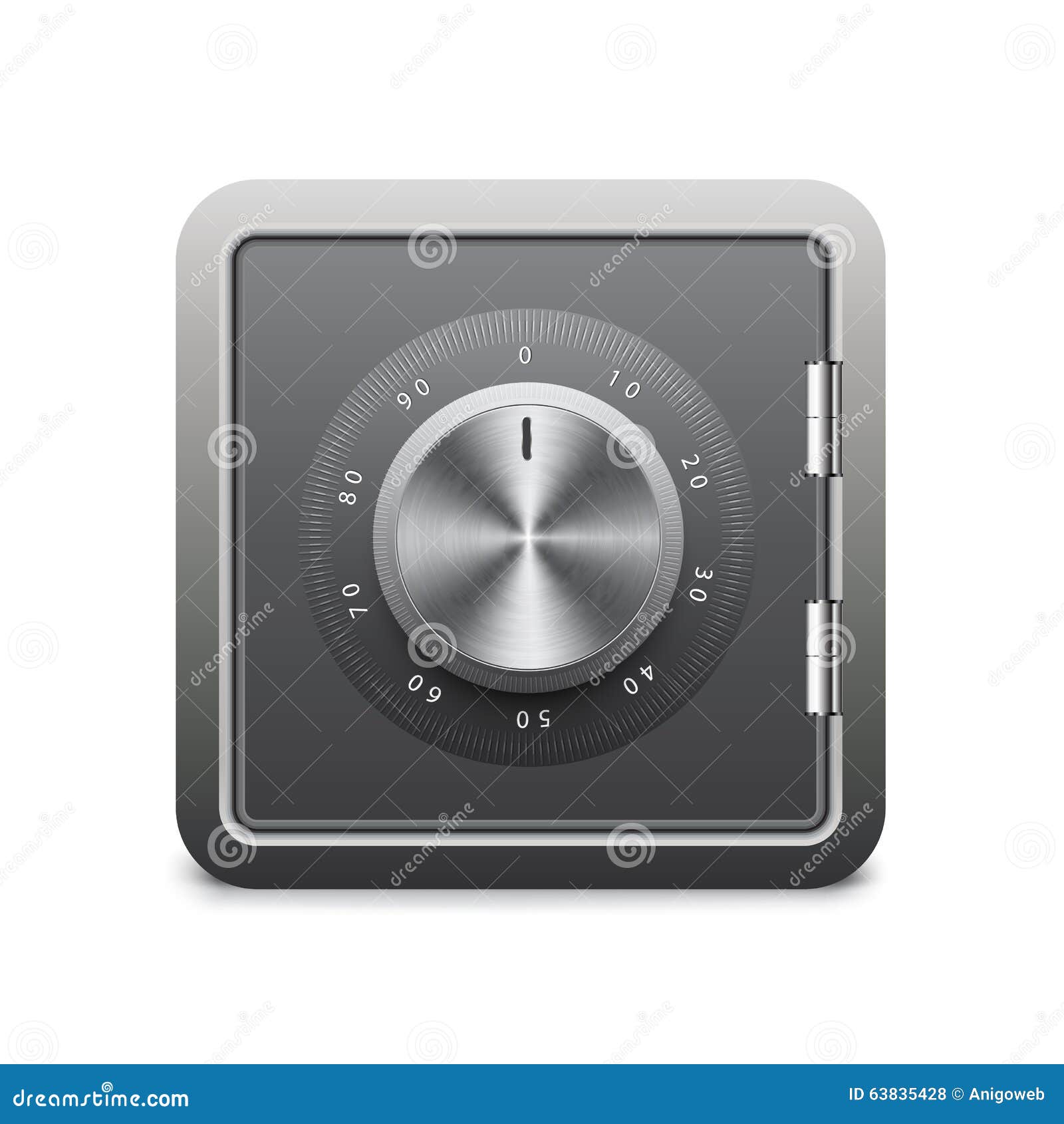 Safe Combination Lock Wheel Stock Vector - Illustration of business ...