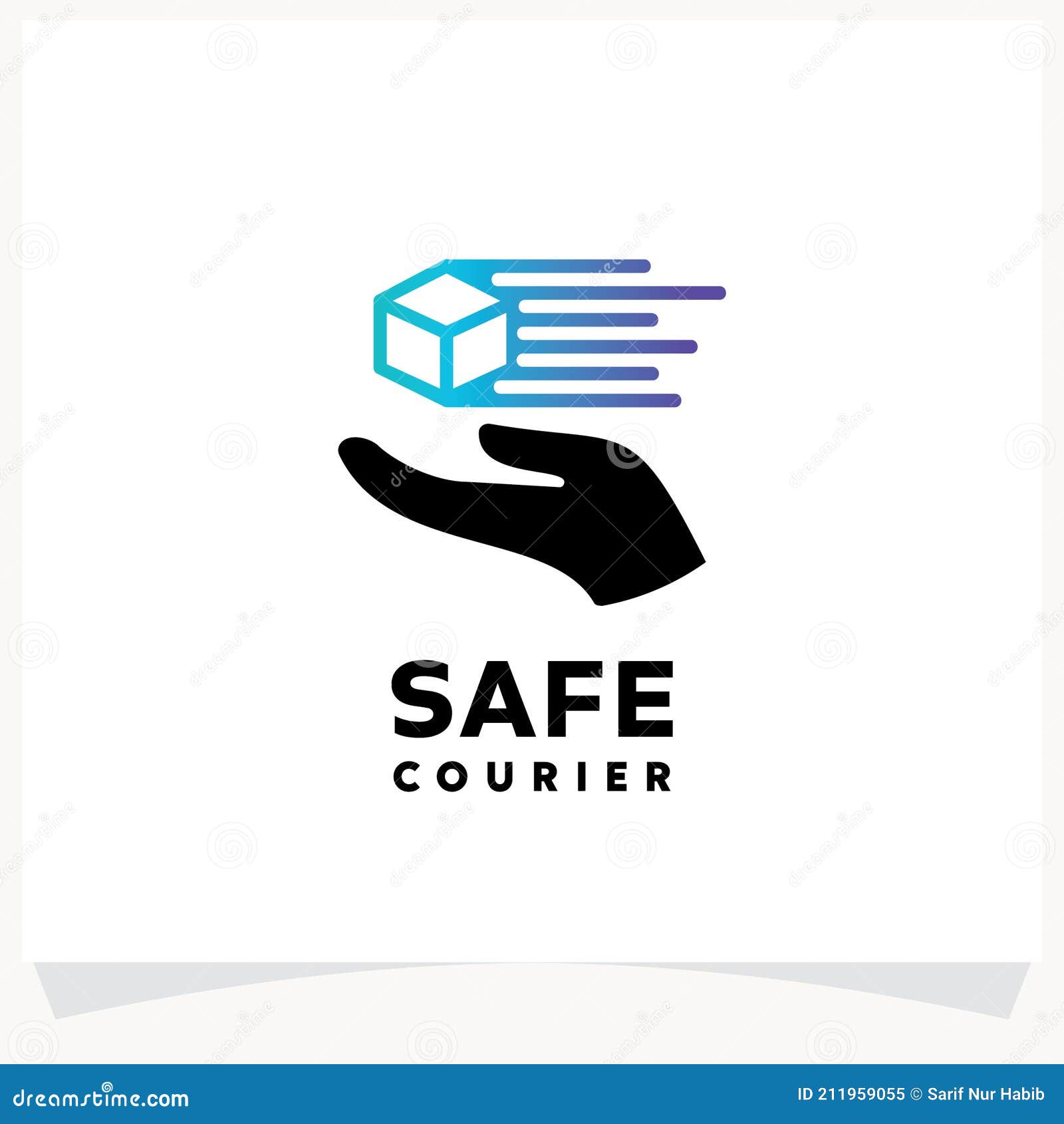 Safe Courier Logo Design Template Stock Vector - Illustration of ...