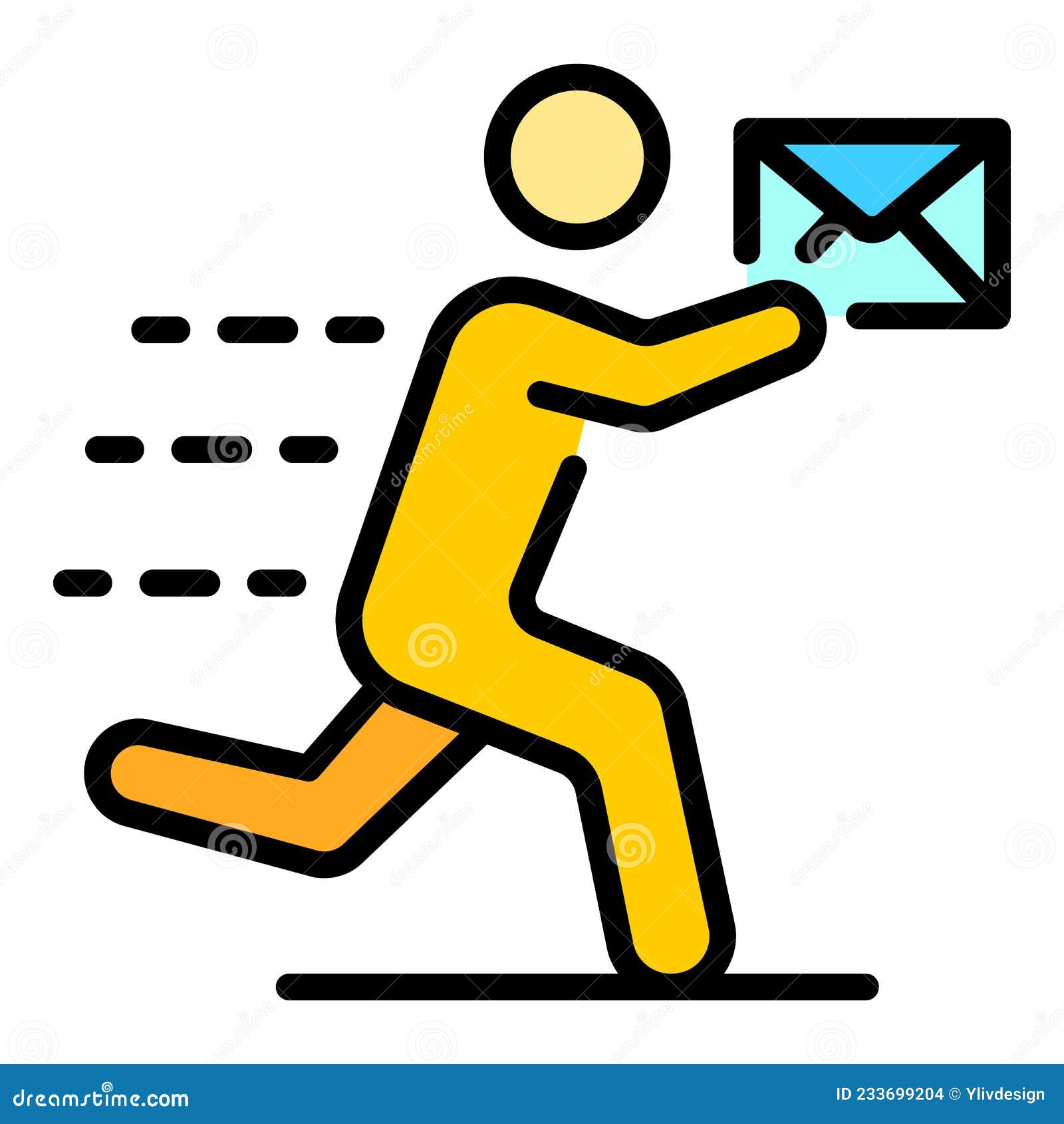 Safe Courier Parcel Delivery Icon Color Outline Vector Stock Vector ...