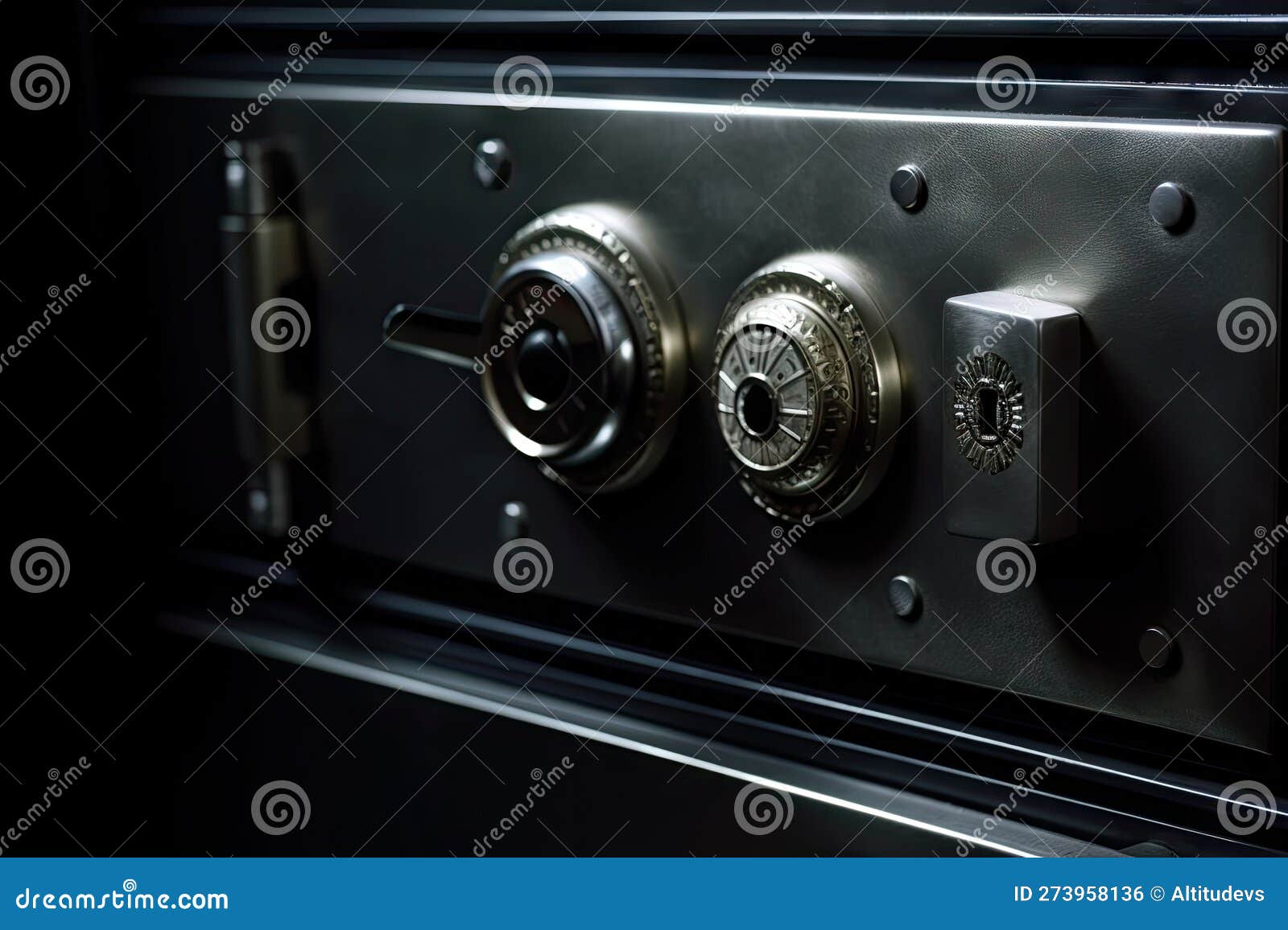 Safe Deposit Box, with the Key in the Lock, Symbolizing Security and ...