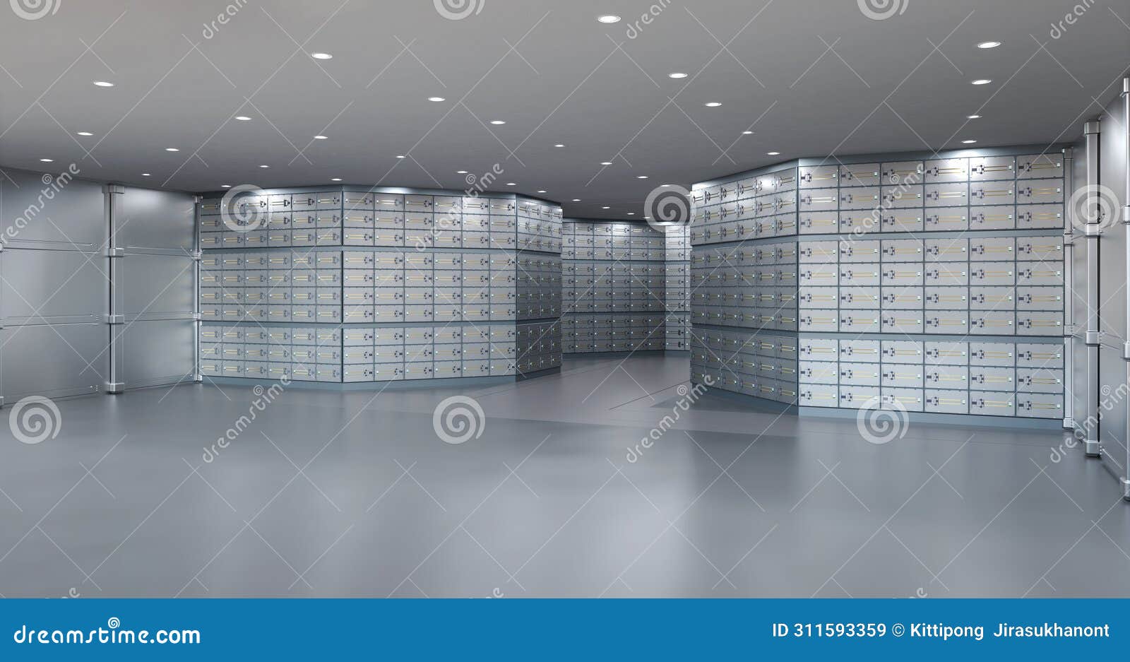 Safe Deposit Boxes Inside Bank Vault Interior Royalty-Free Stock Photo ...
