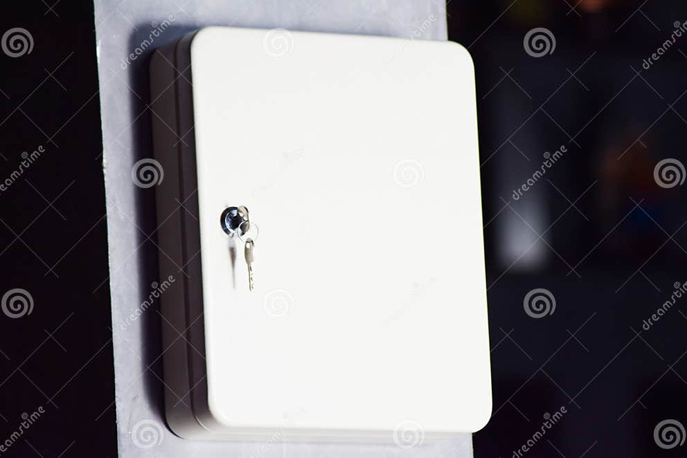 Safe Deposit Boxes with Keys Tag Stock Photo - Image of label, archives ...