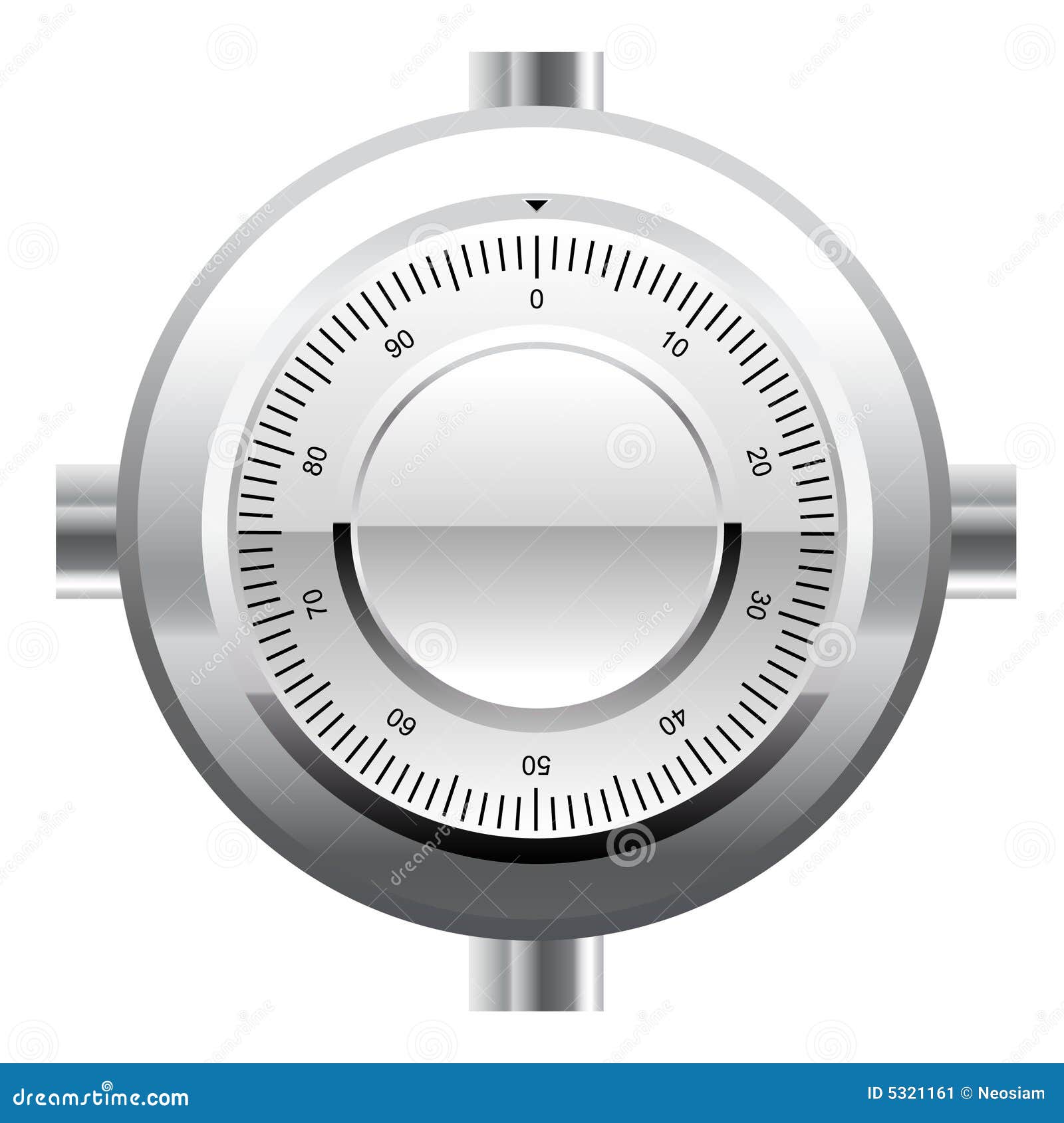Safe Dial stock vector. Illustration of gray, bars, graphic - 5321161