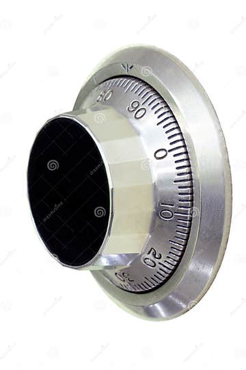 Safe Dial Lock Close-up (include Clipping Paths) Stock Image - Image of ...