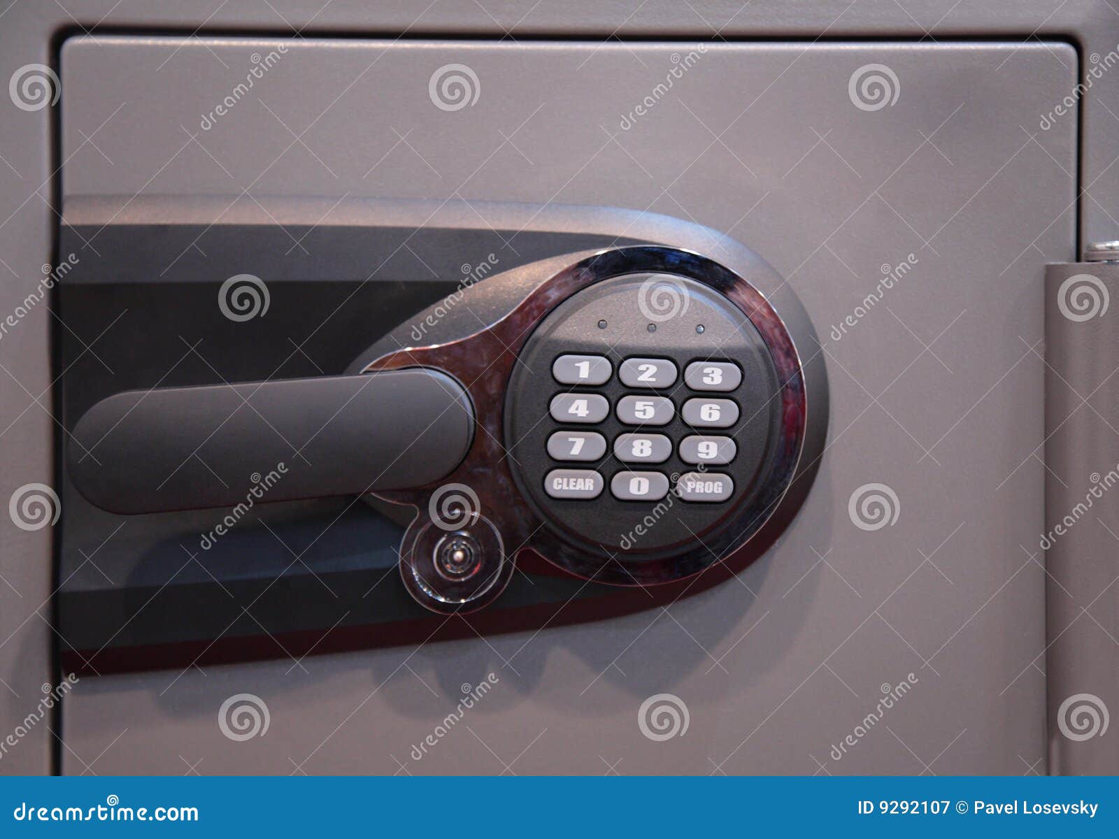 Safe With Its Door Broken Open And Disappointed Businessman Full Height ...