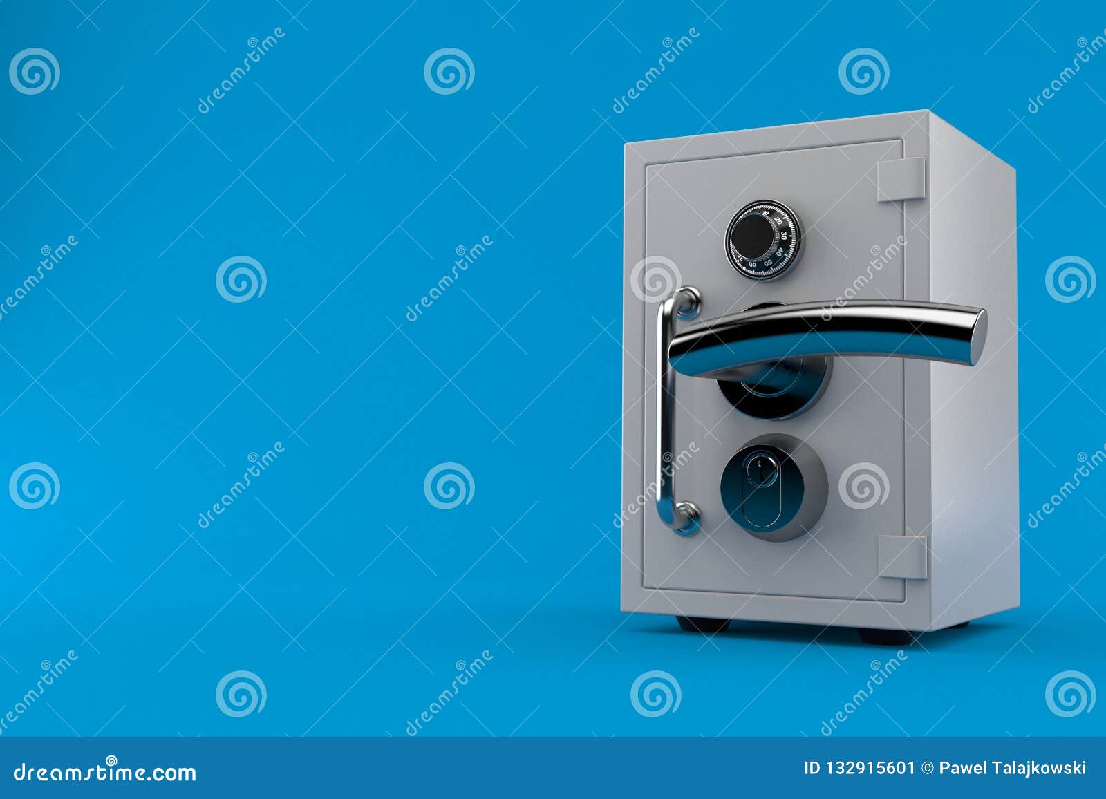 Safe with door handle stock illustration. Illustration of metal - 132915601