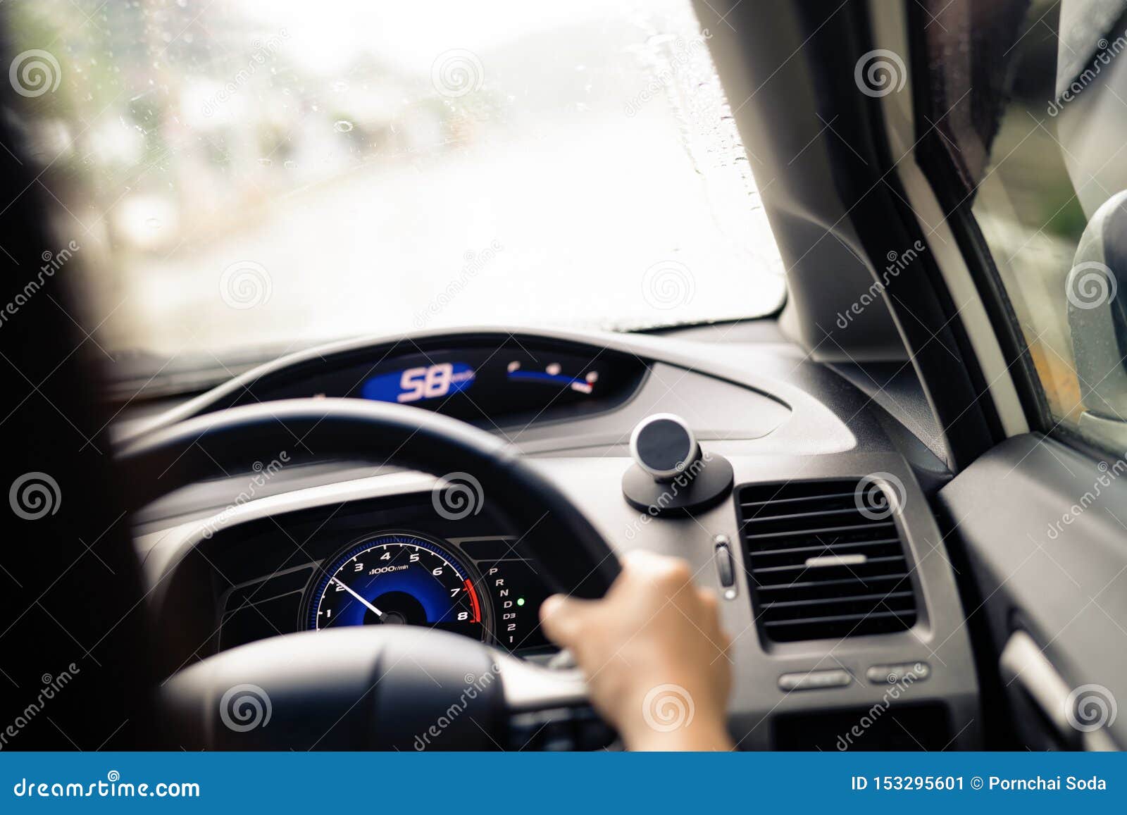 Safe Drive on Rainy Day, Speed Control and Security Distance on the ...