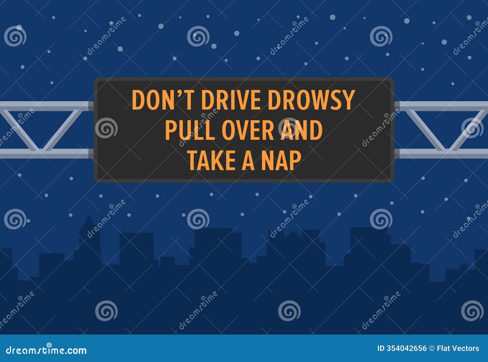 Pull Over And Take A Nap. Traffic Accident On Motorway In Front Of A ...