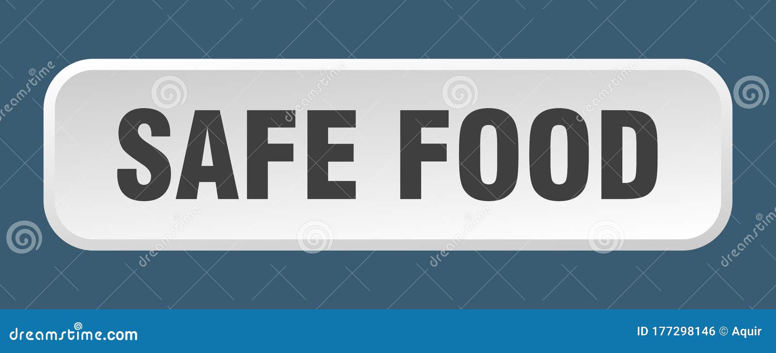 Safe Food Button. Safe Food Square 3d Push Button Stock Vector ...