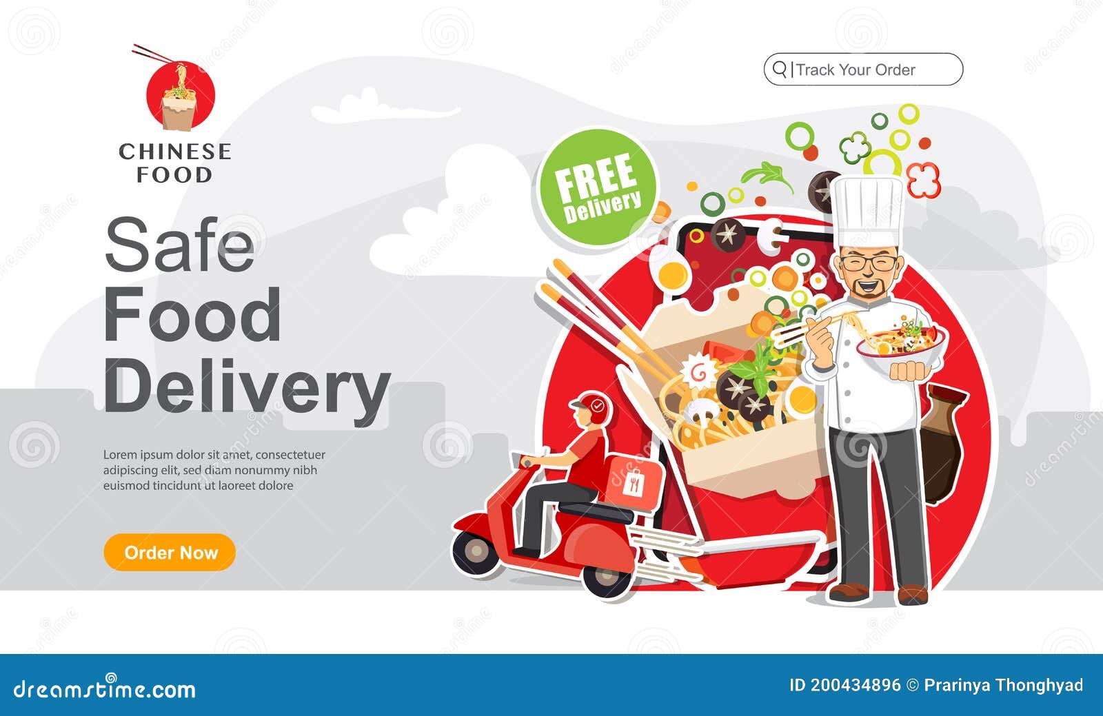 Safe Food Delivery Order, Food Delivery Service ,Scooter Delivery ...