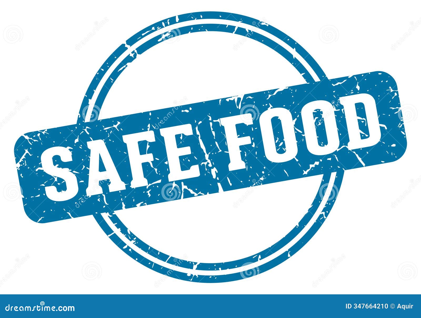 Safe food stamp stock vector. Illustration of food, vector - 347664210