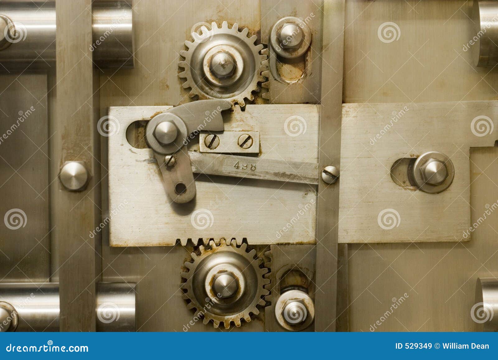Safe Gears 2 stock image. Image of motion, bolt, steel - 529349