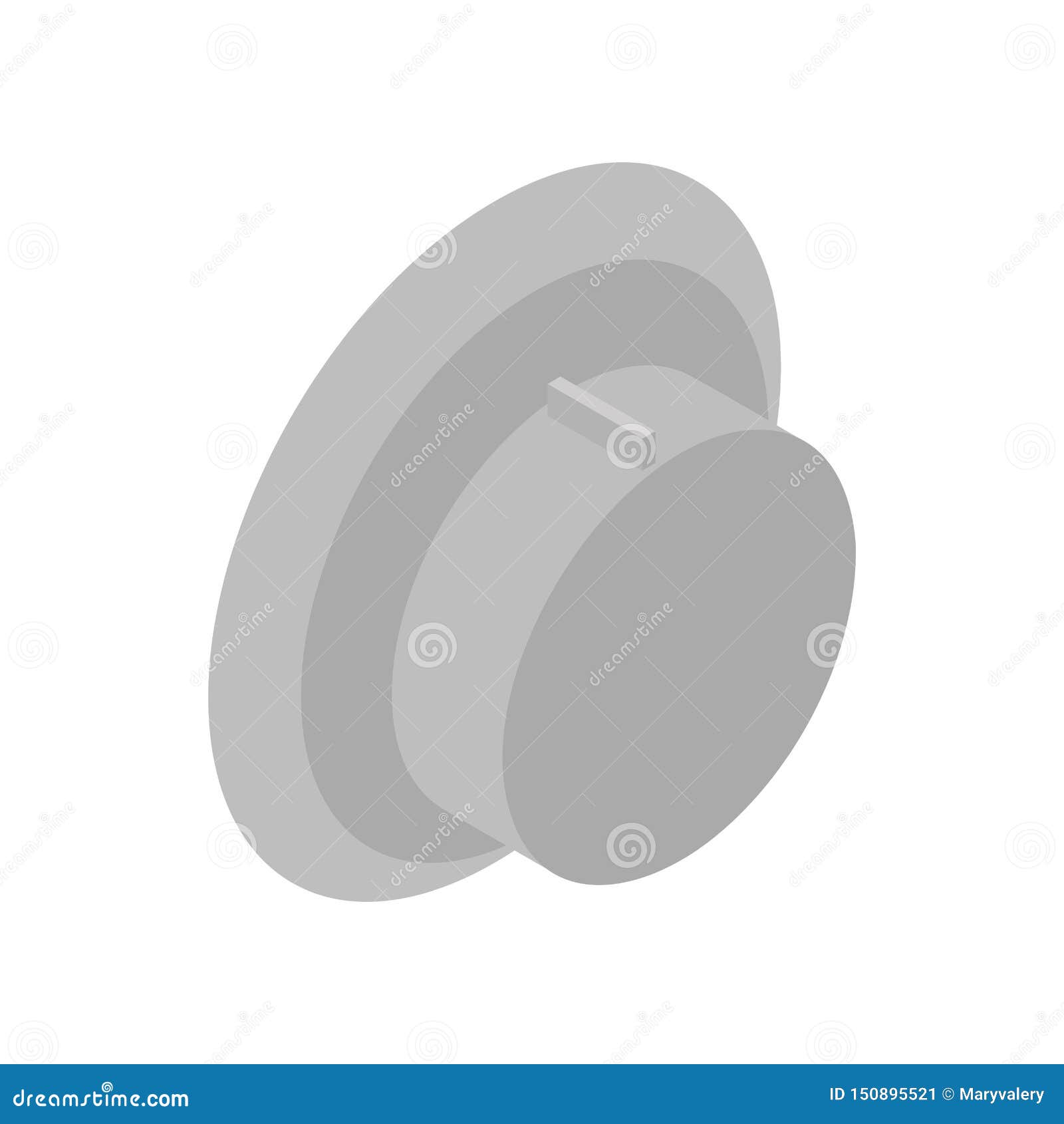 Safe Handle Isolated. Steel Strong Grip Vector Illustration Stock ...