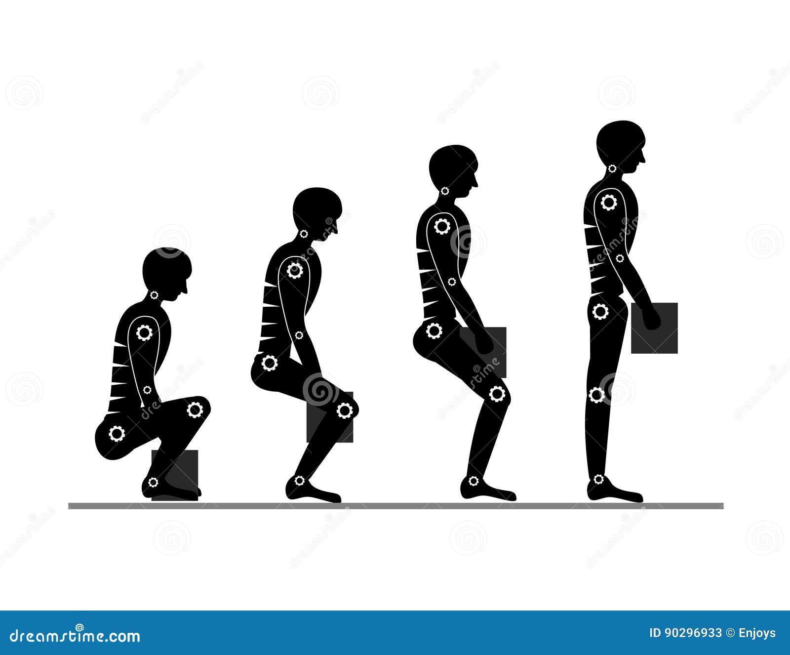 Safe Handling Of Heavy Items Landing Page Template Set. Right Wrong ...