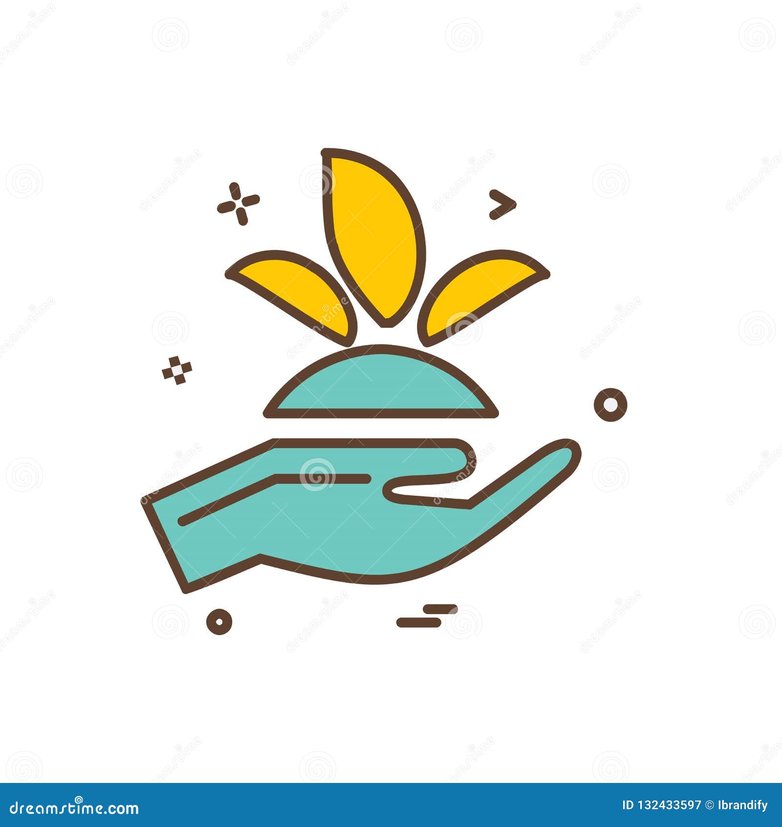 Safe Hands Icon Design Vector Stock Vector - Illustration of health ...