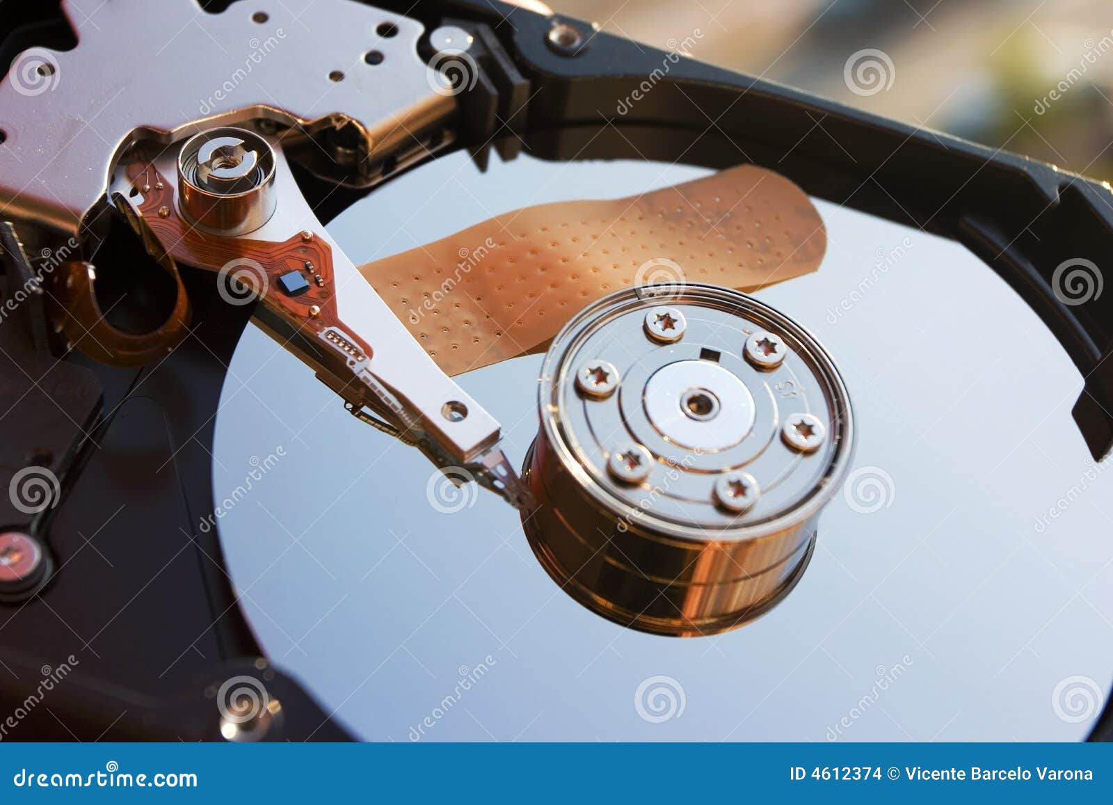 Safe hard disk stock photo. Image of head, industry, adjustment - 4612374