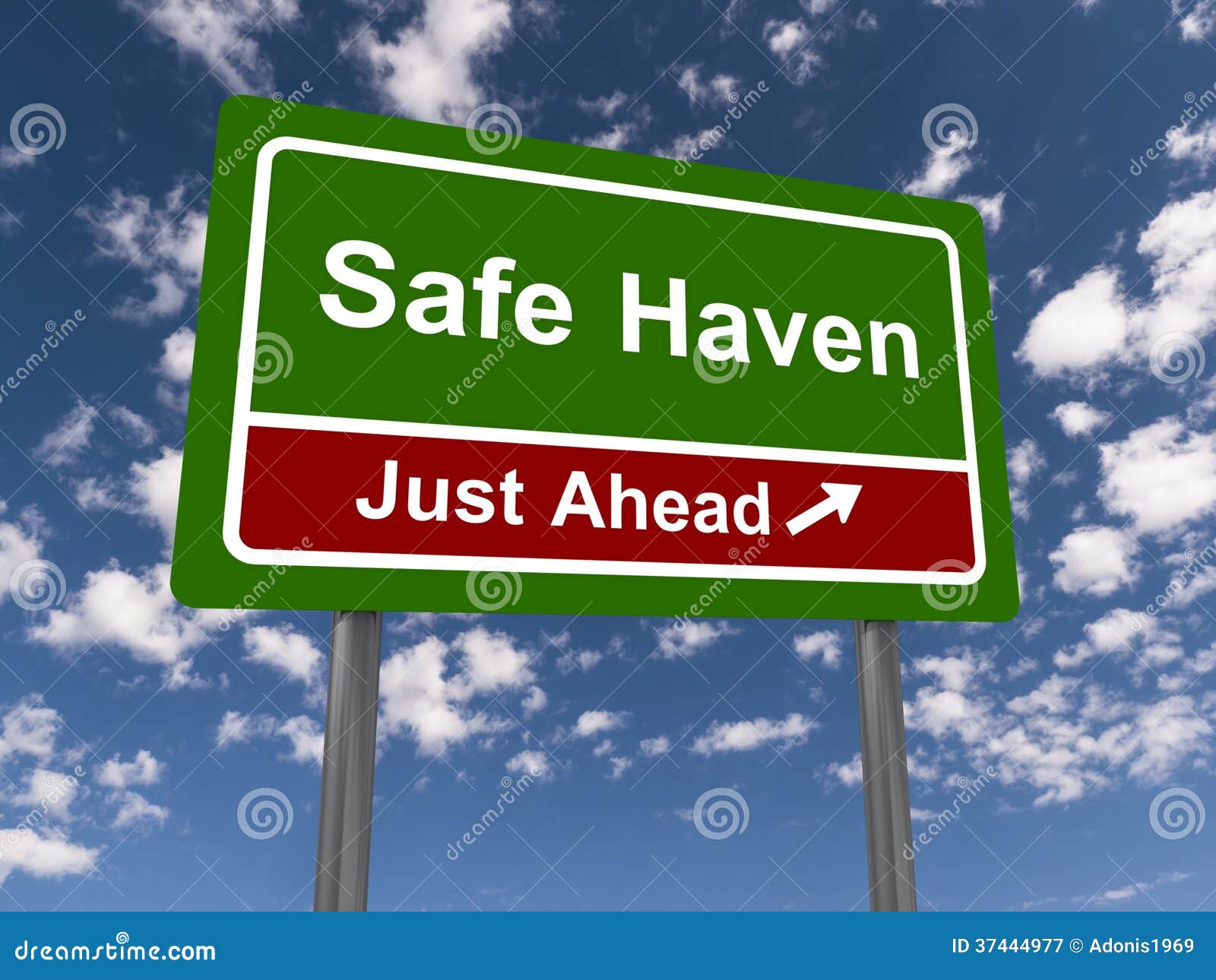Safe Haven Sign Royalty Free Stock Photography - Image: 37444977