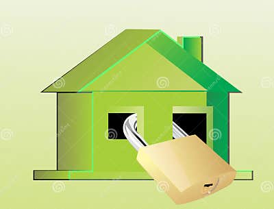 Safe home stock vector. Illustration of lock, home, insurance - 15698039